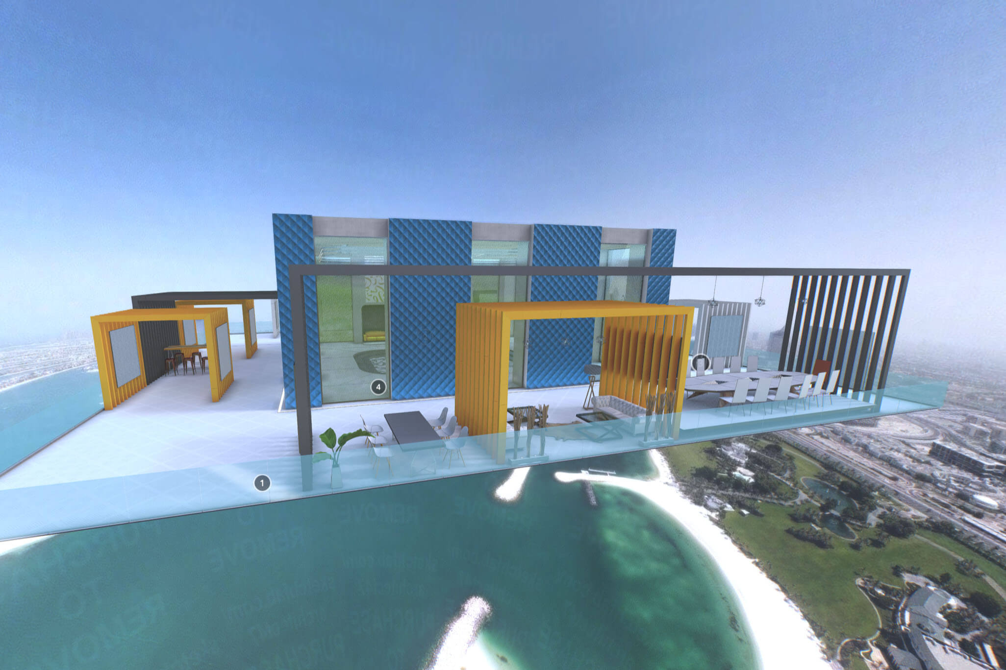 G0004 VR Virtual Reality Art Space Emirates - 3D Model by VRA