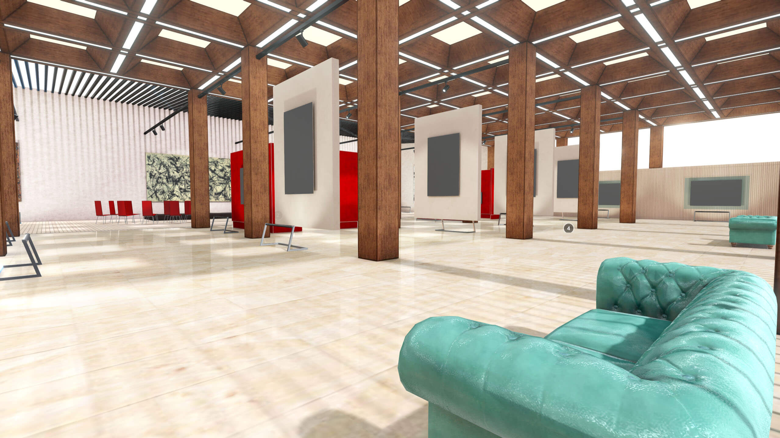 G0005 VR Virtual Reality Art Gallery Australia - 3D Model by VRA