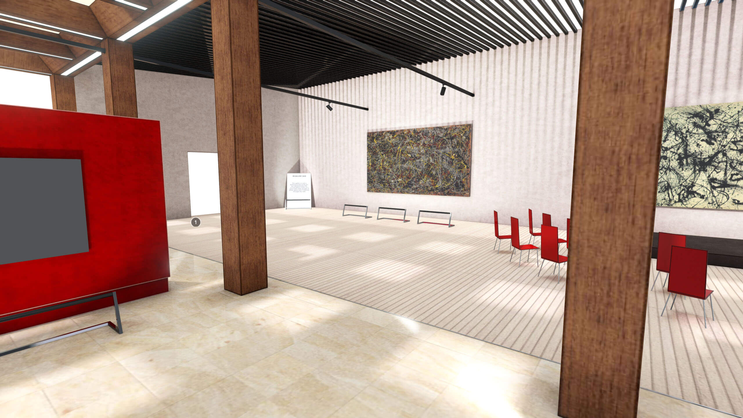 G0005 VR Virtual Reality Art Gallery Australia - 3D Model by VRA