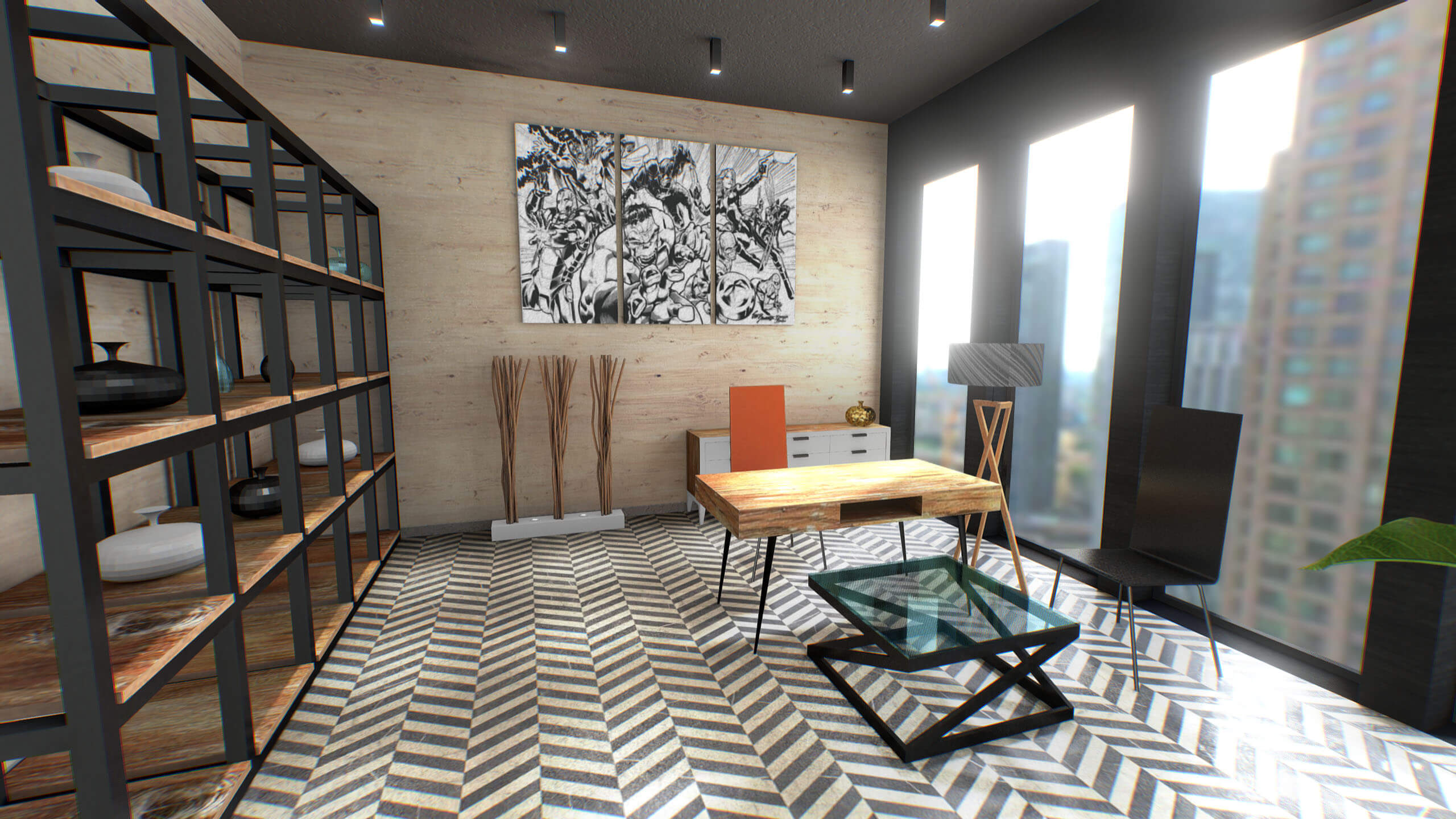 G0017 VR Virtual Reality Environment Office - 3D Model by VRA