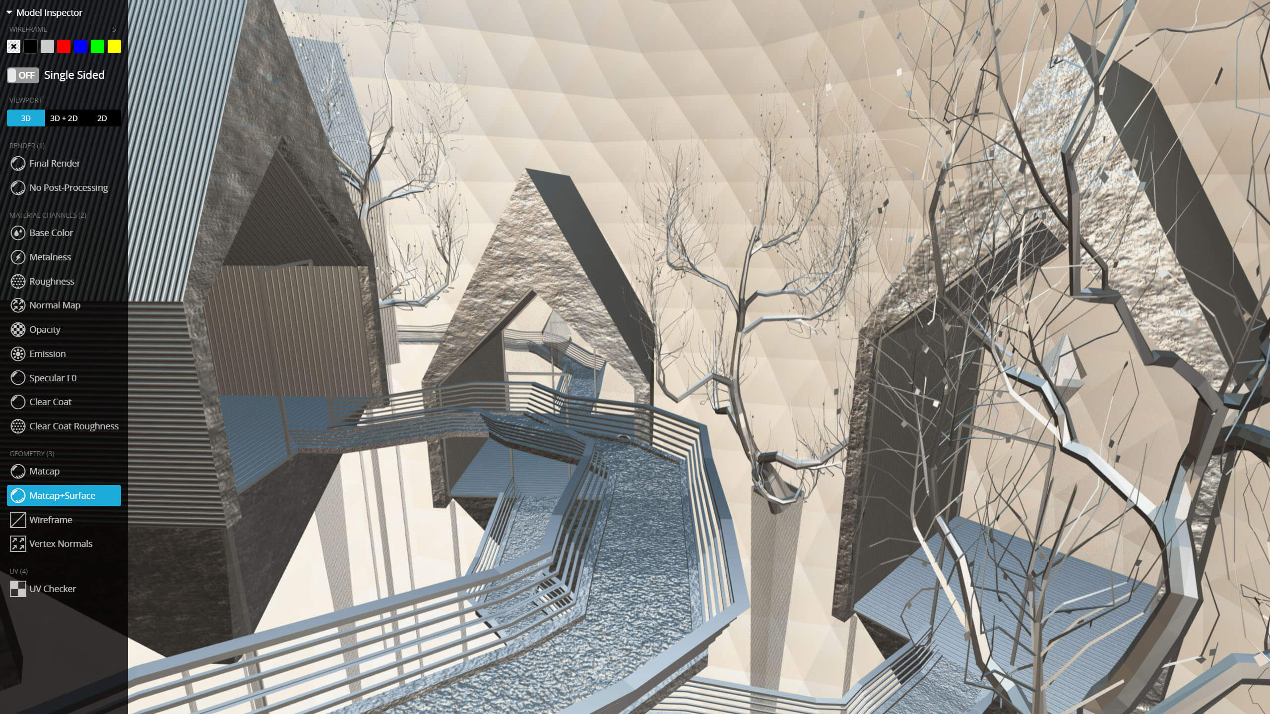 G0020 VR Virtual Reality Space Mysterious Lights - 3D Model by VRA