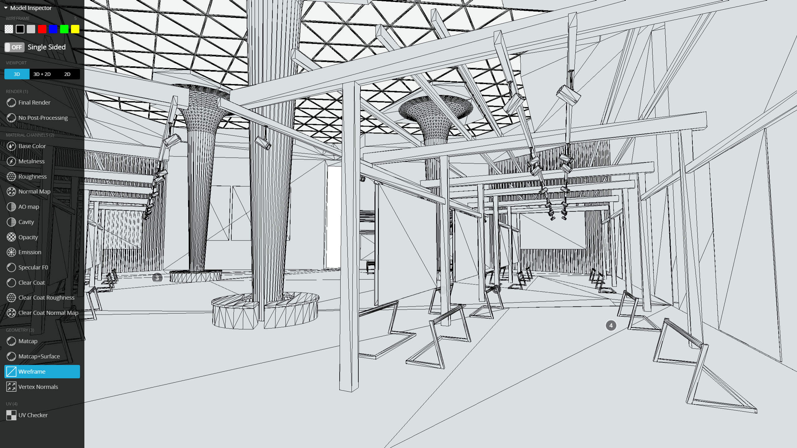 G0021 VR Virtual Reality Art Gallery Cry - 3D Model by VRA