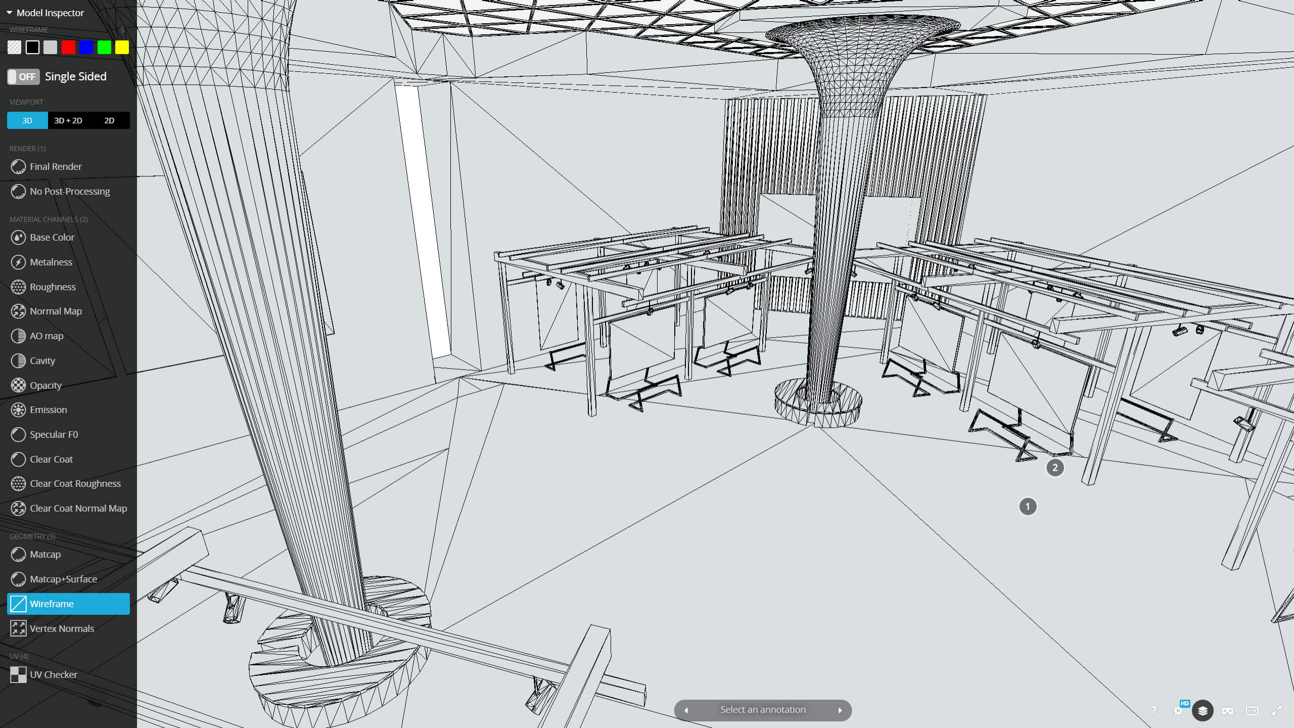 G0021 VR Virtual Reality Art Gallery Cry - 3D Model by VRA