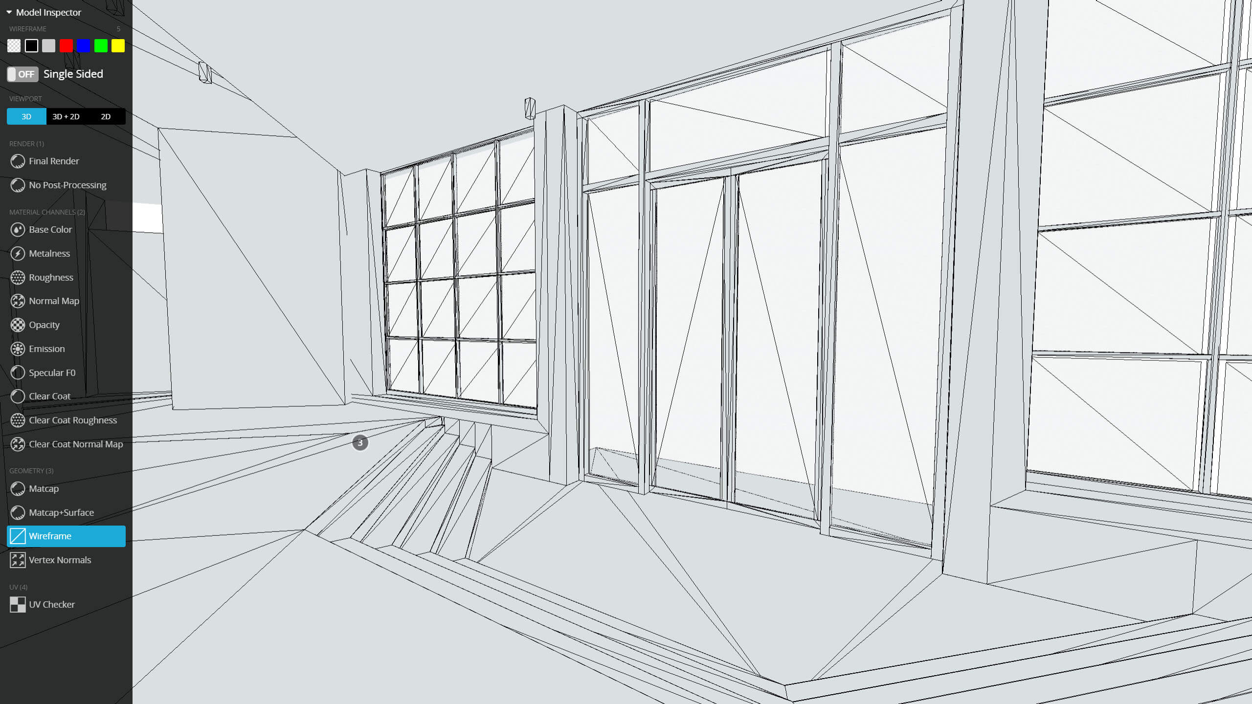 G0022 VR Virtual Reality Art Gallery Cubes - 3D Model by VRA