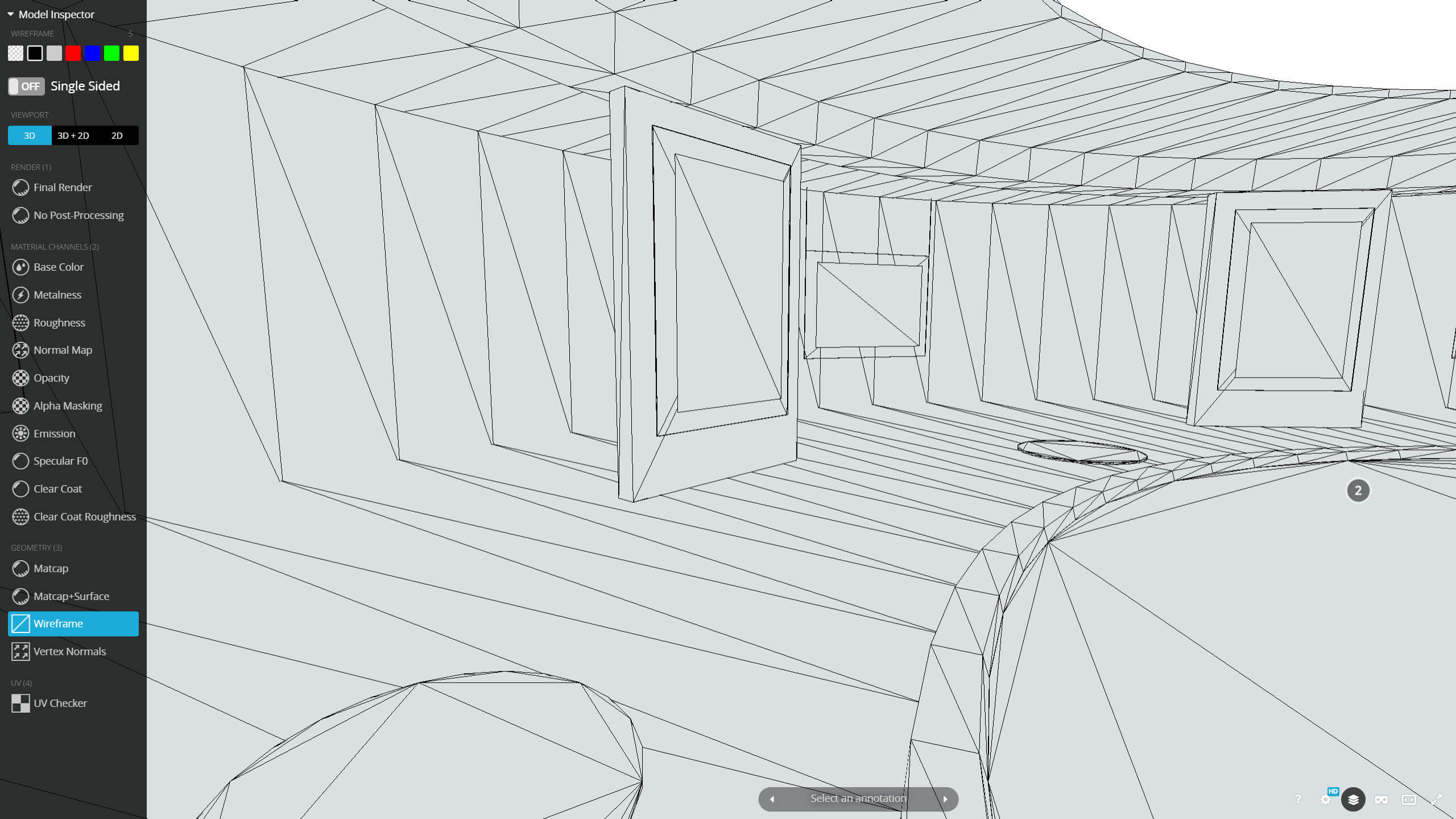 G0025 VR Virtual Reality Gallery Rock Garden - 3D Model by VRA