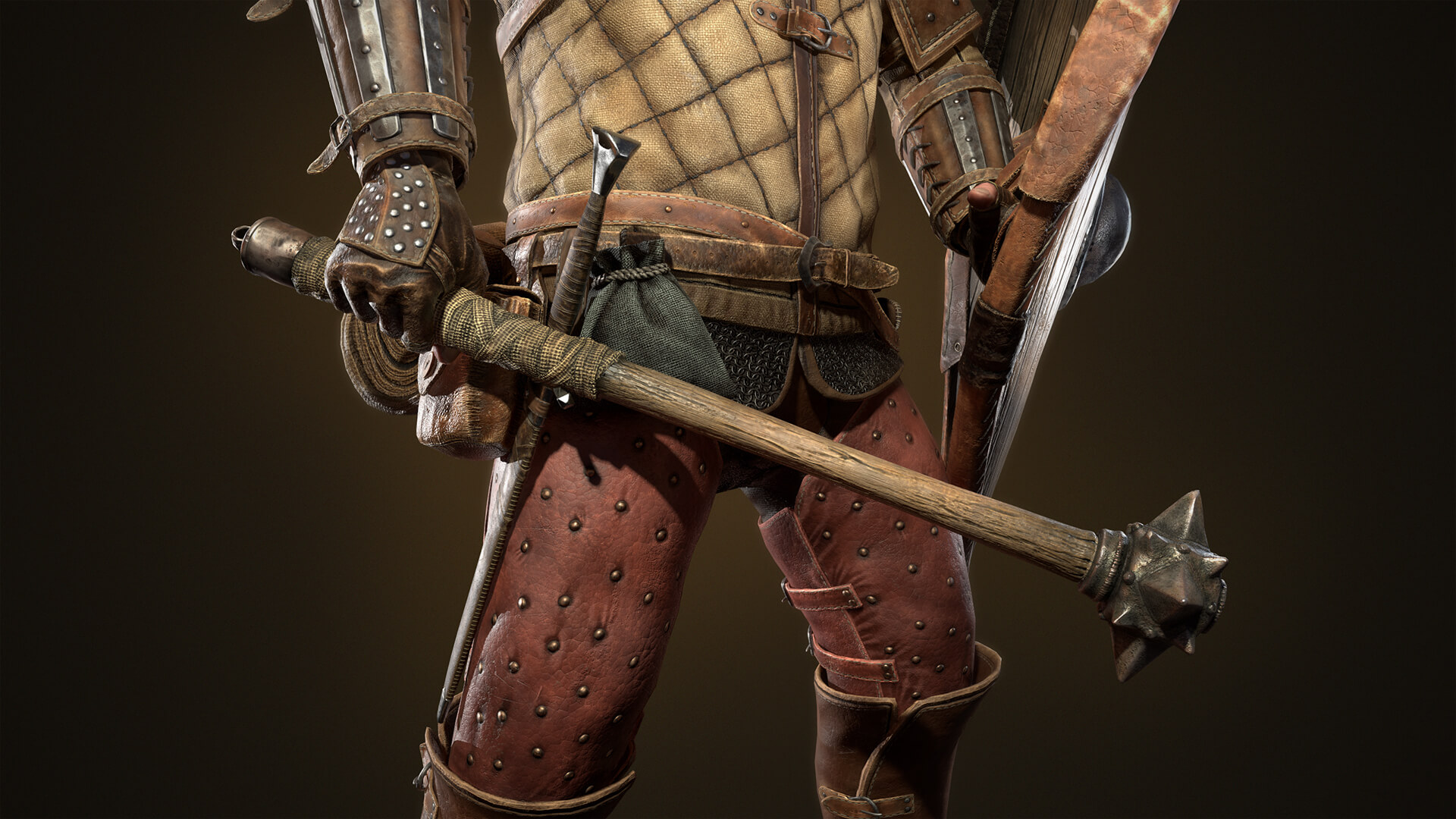 Medieval Soldier - 3D Model by vrimen