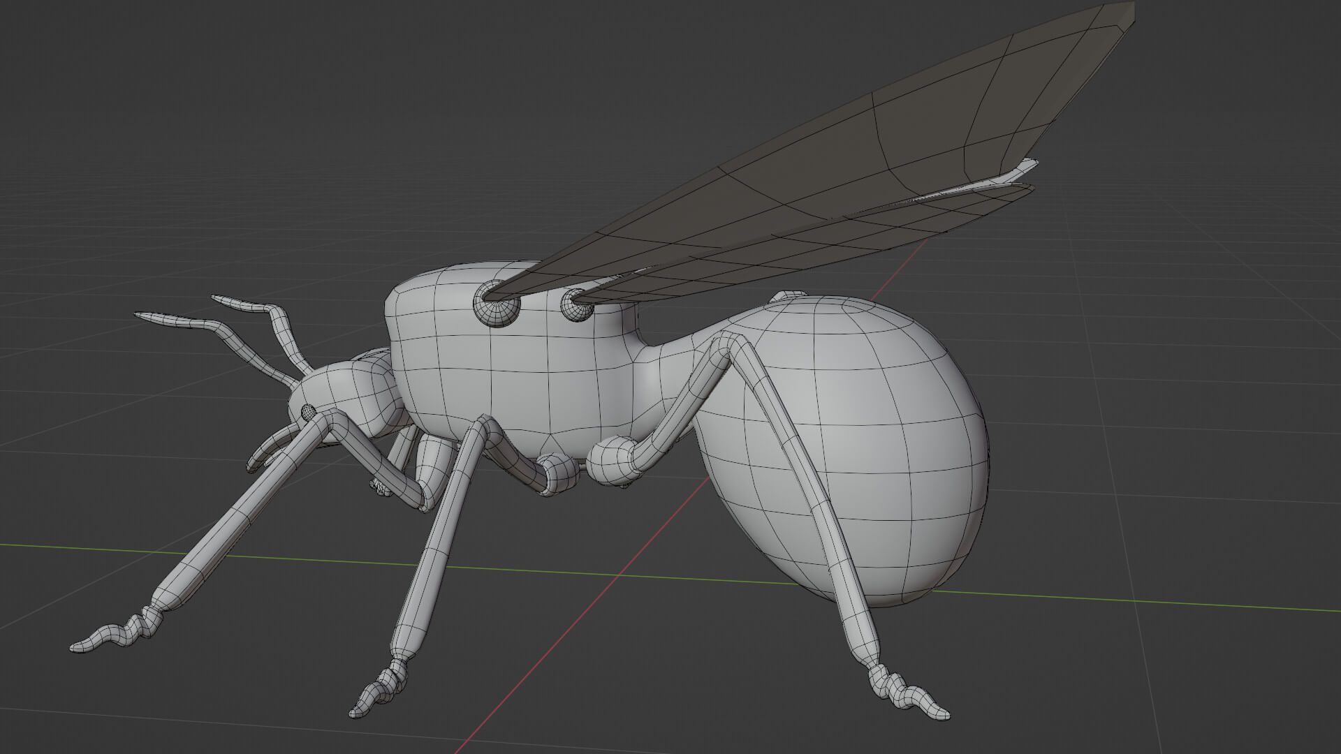 Ant With Wings - 3D Model by VRTOON
