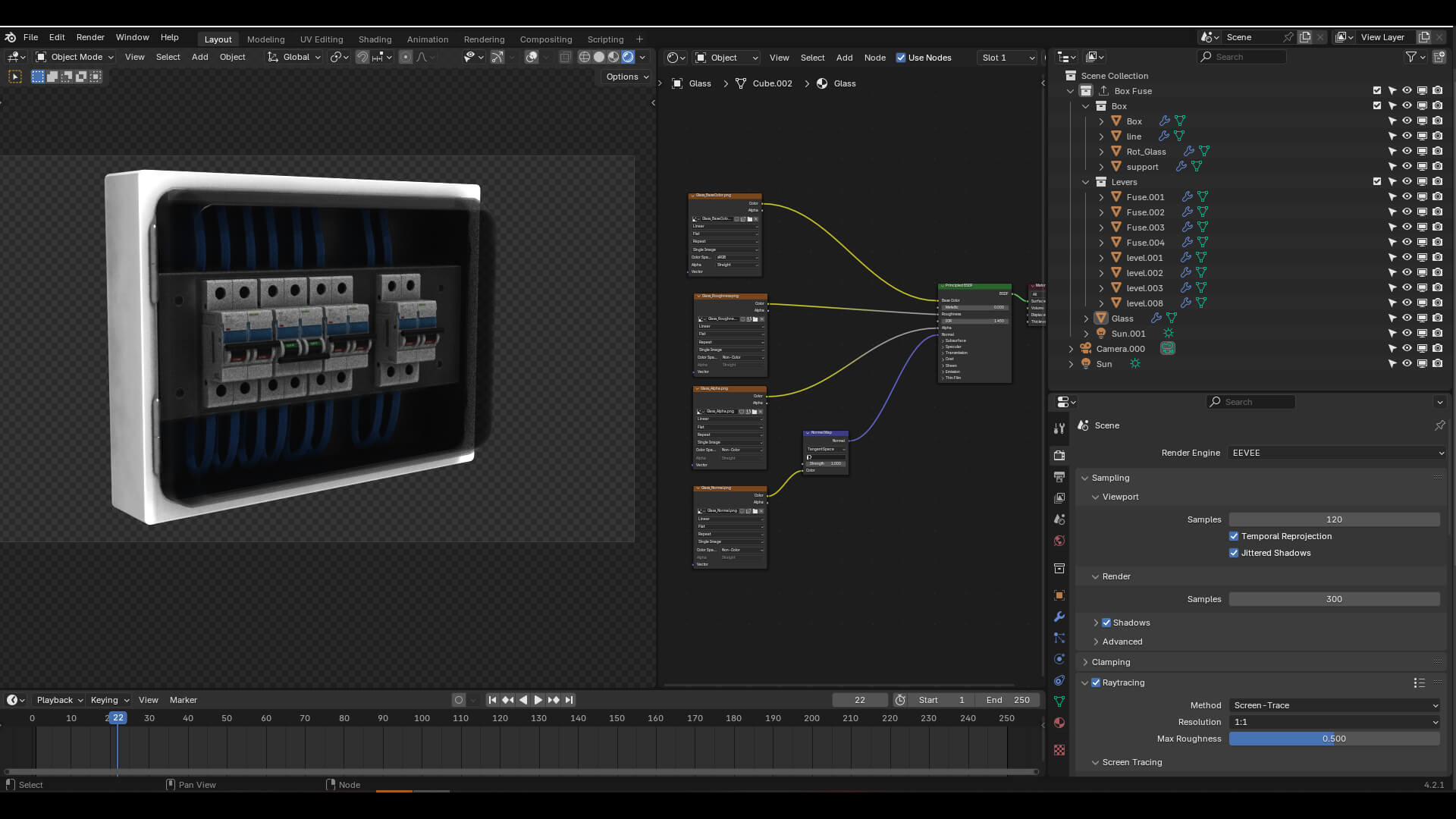 Box Fuse - Circuit Breaker 3D Model by VRTOON