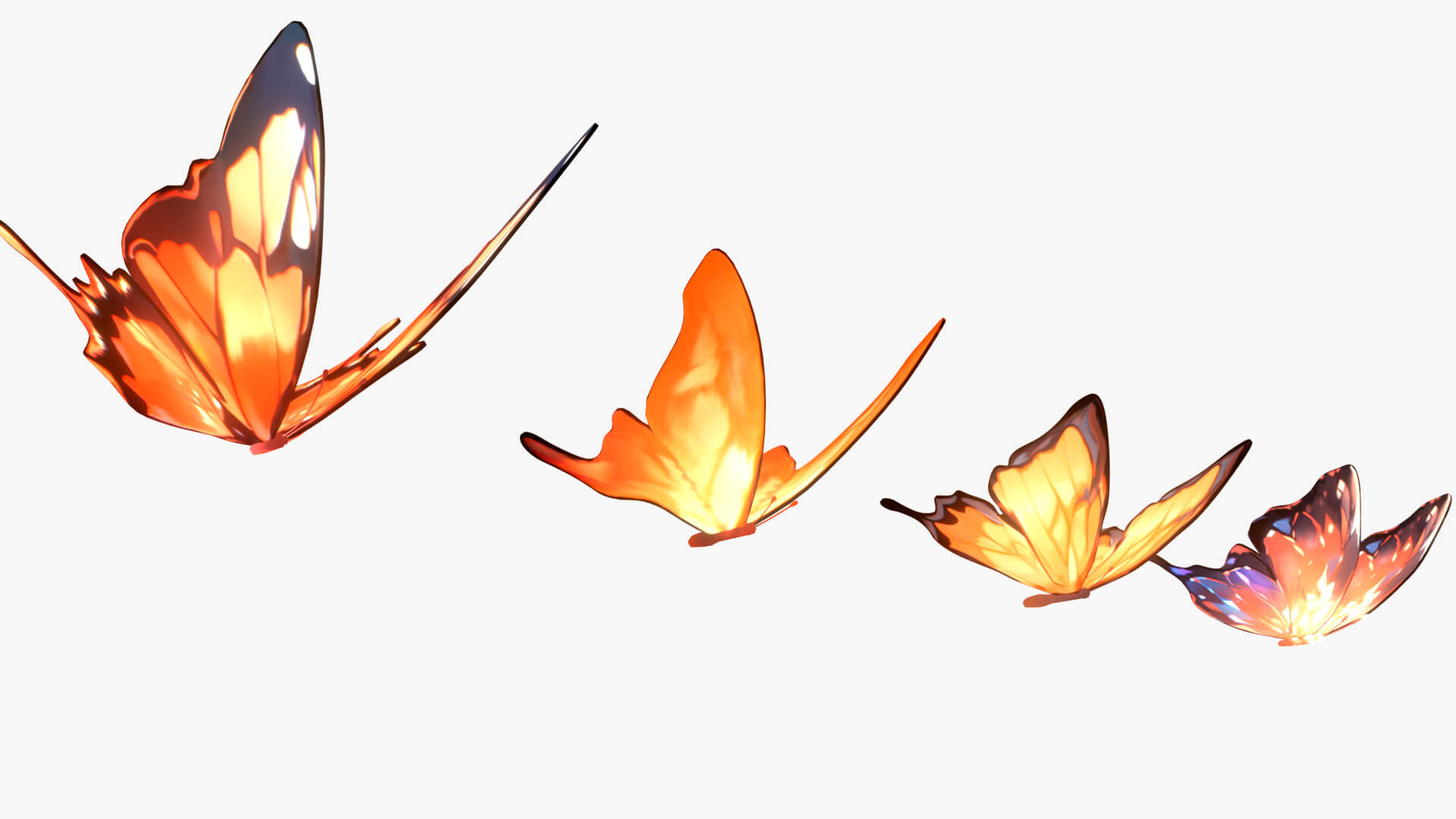 Fantasy Butterfly Anime Style - 3D Model by VRTOON