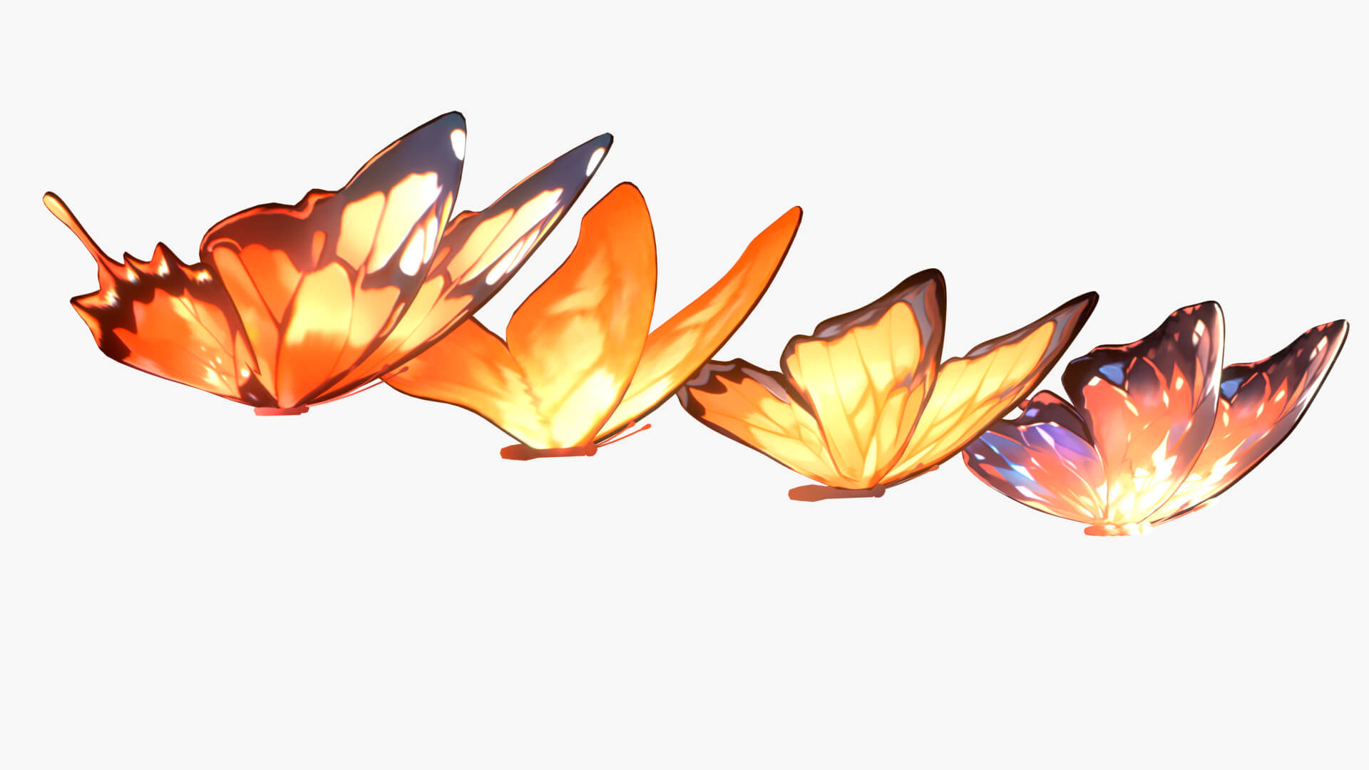 Fantasy Butterfly Anime Style - 3D Model by VRTOON