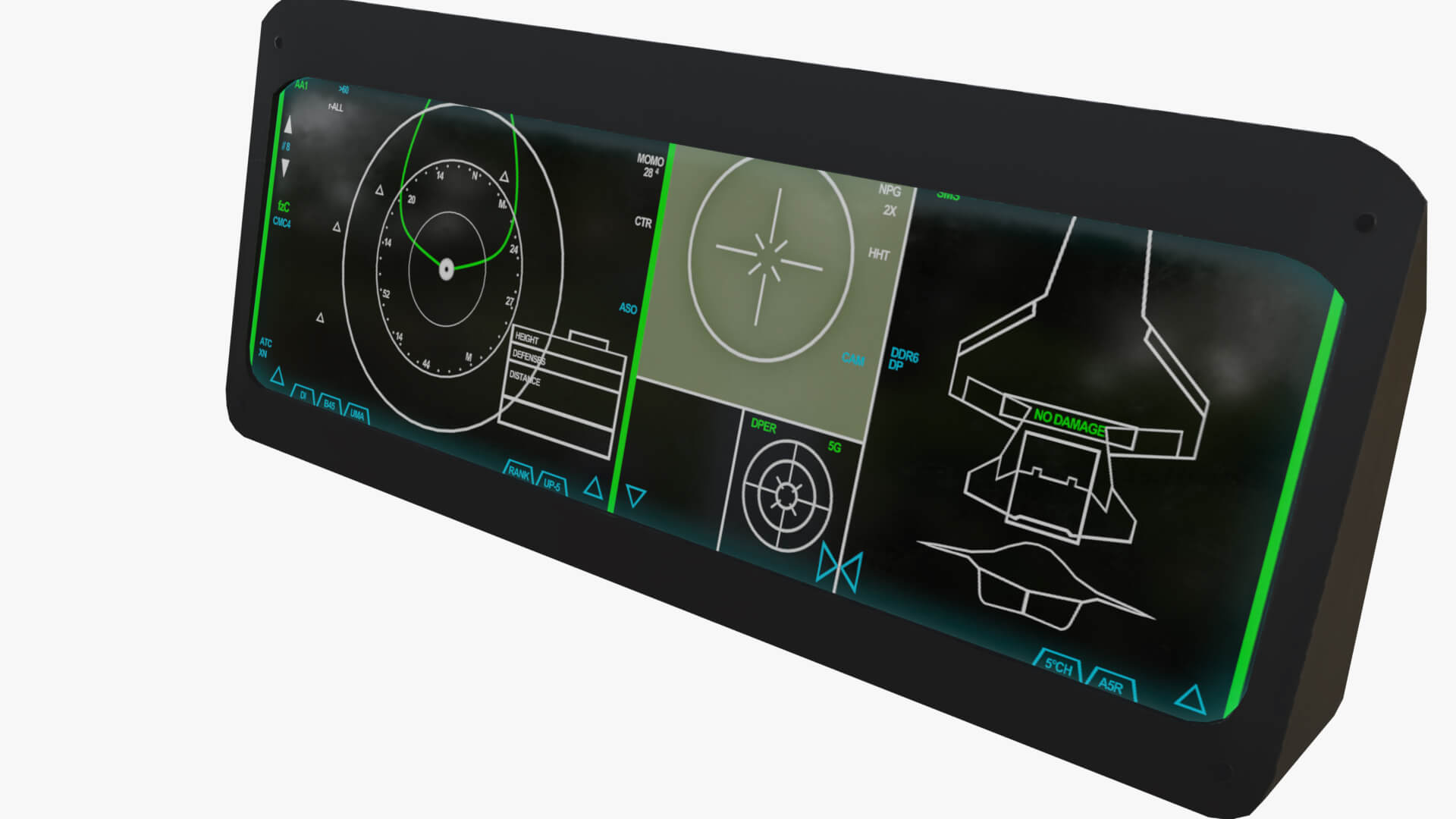 Fighter Jet Cockpit Control Panel - 3D Model by VRTOON