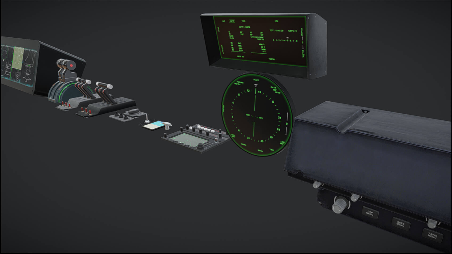 Fighter Jet Cockpit Control Panel - 3D Model by VRTOON