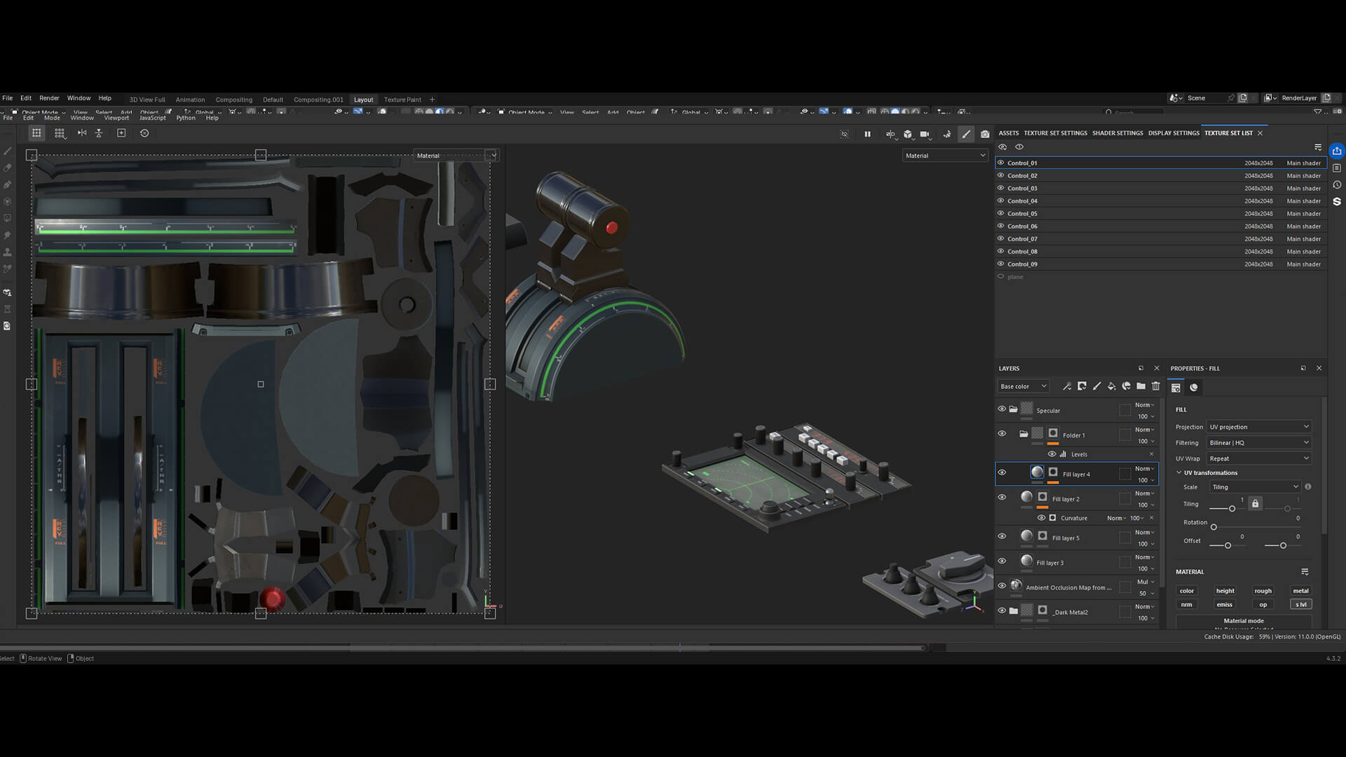 Fighter Jet Cockpit Control Panel - 3D Model by VRTOON