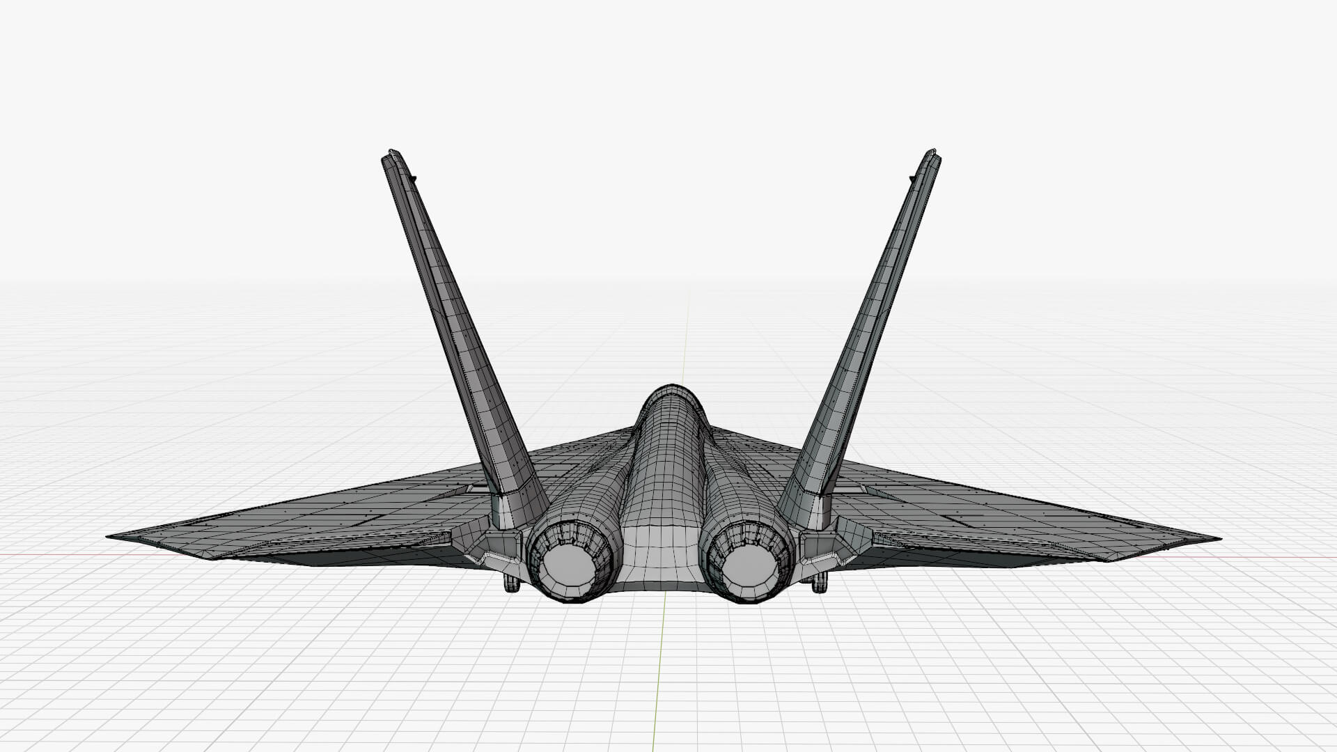 Stealth Fighter Jet 3D Model - Futuristic Military Aircraft by VRTOON