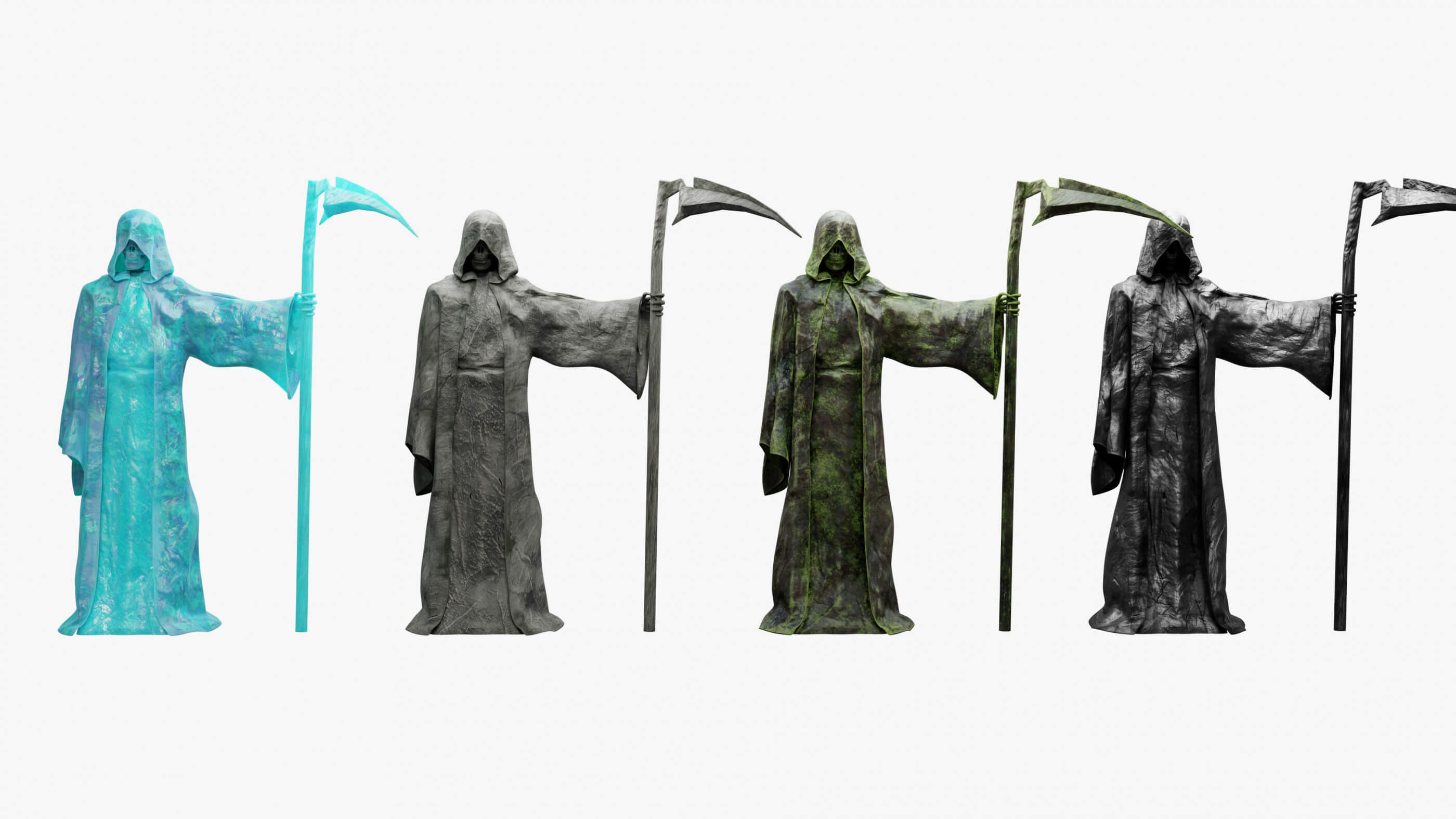 Grim Reaper Sculpture V-2 3D Model by VRTOON