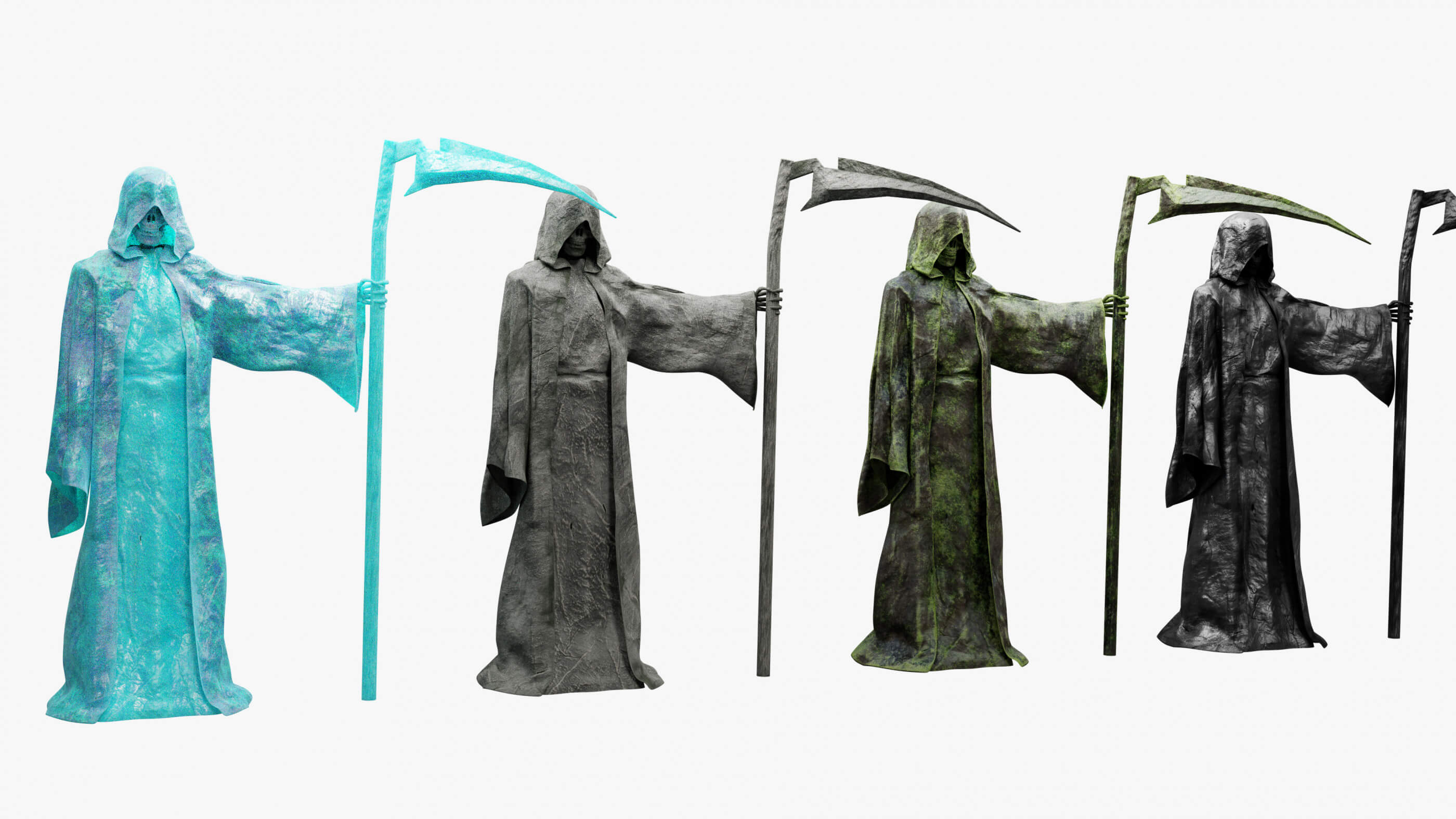 Grim Reaper Sculpture V-2 3D Model by VRTOON