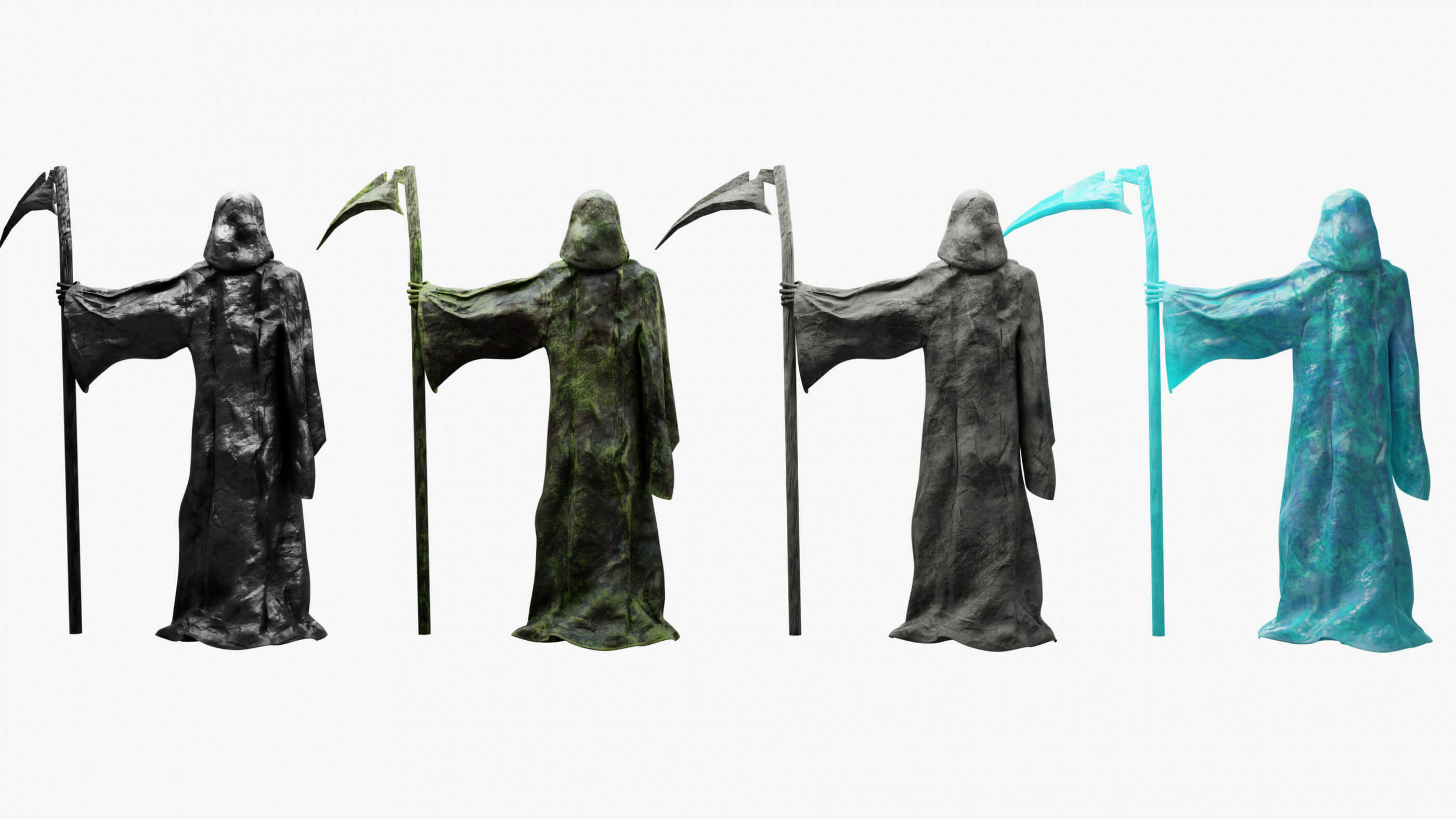 Grim Reaper Sculpture V-2 3D Model by VRTOON