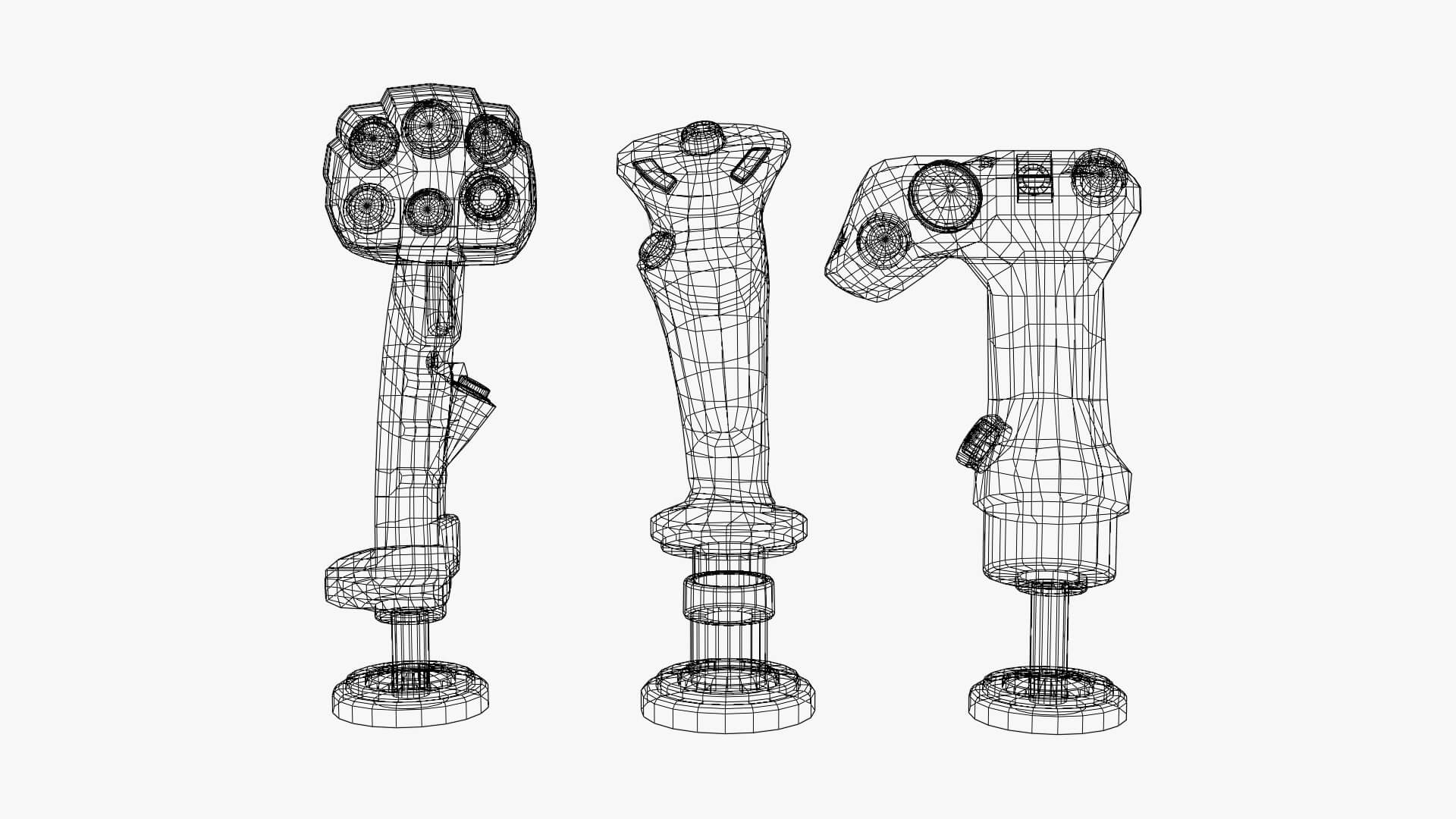Fighter Jet Joystick or Grip - 3D Model by VRTOON