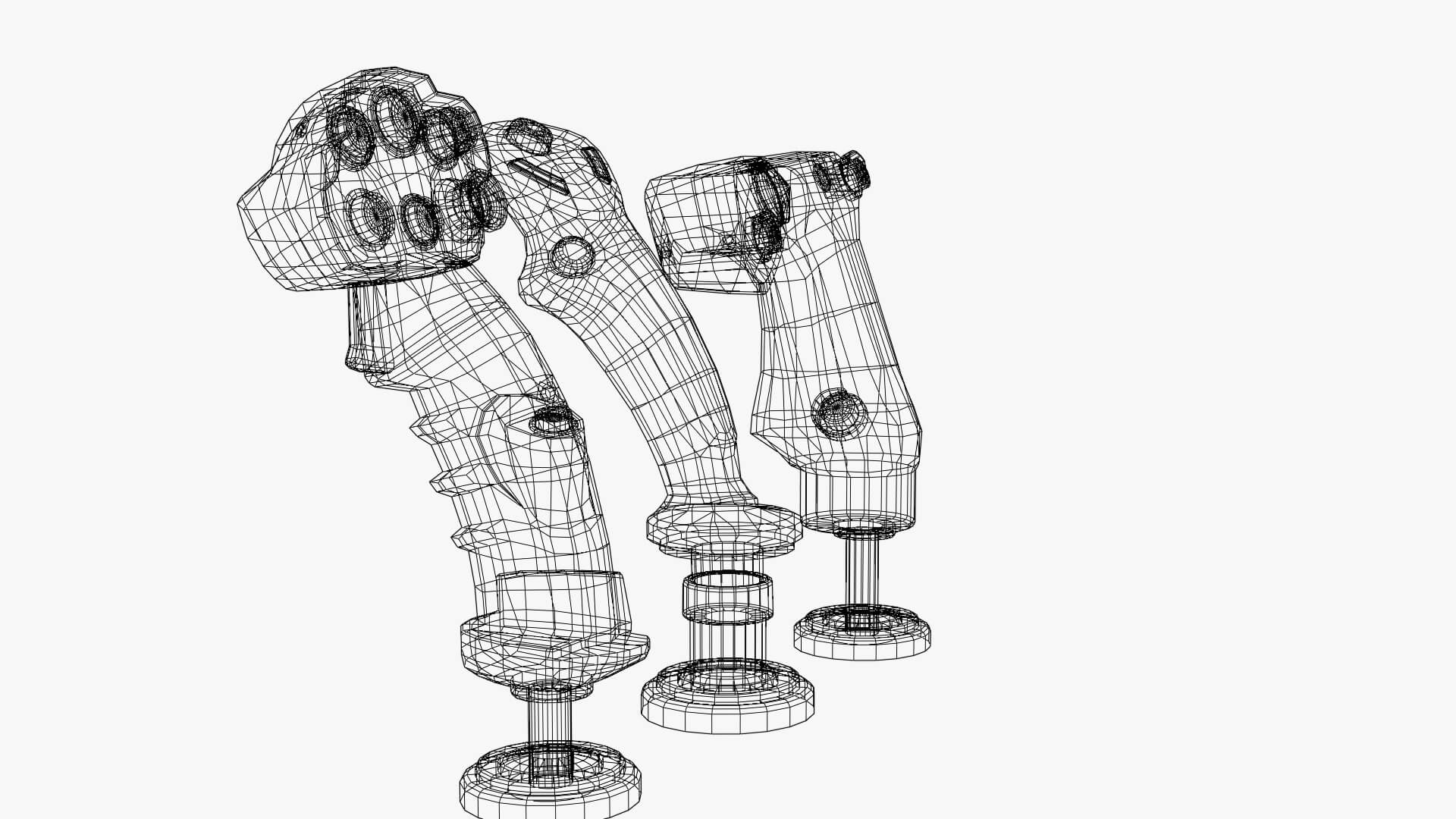 Fighter Jet Joystick or Grip - 3D Model by VRTOON