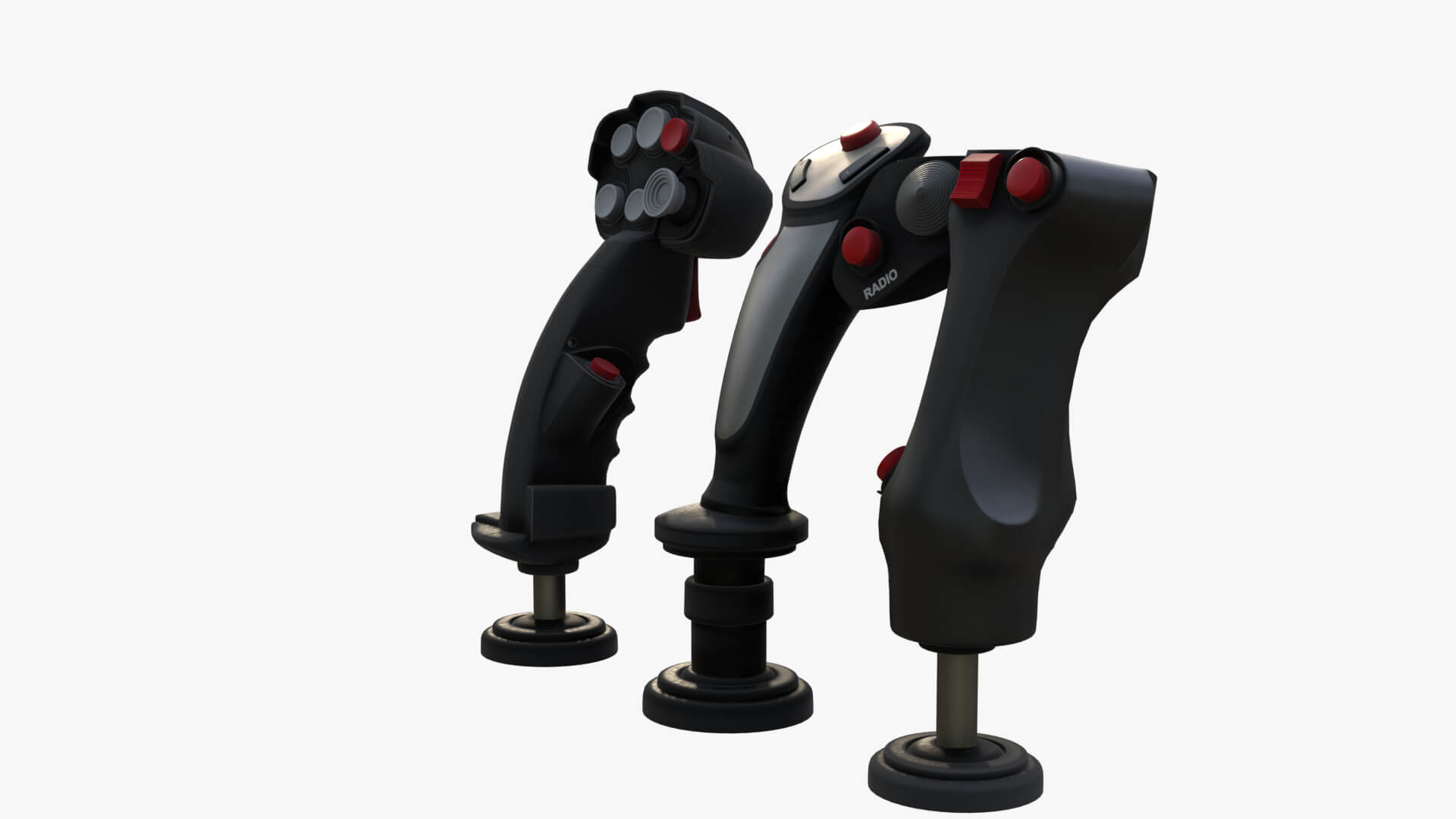 Fighter Jet Joystick or Grip - 3D Model by VRTOON