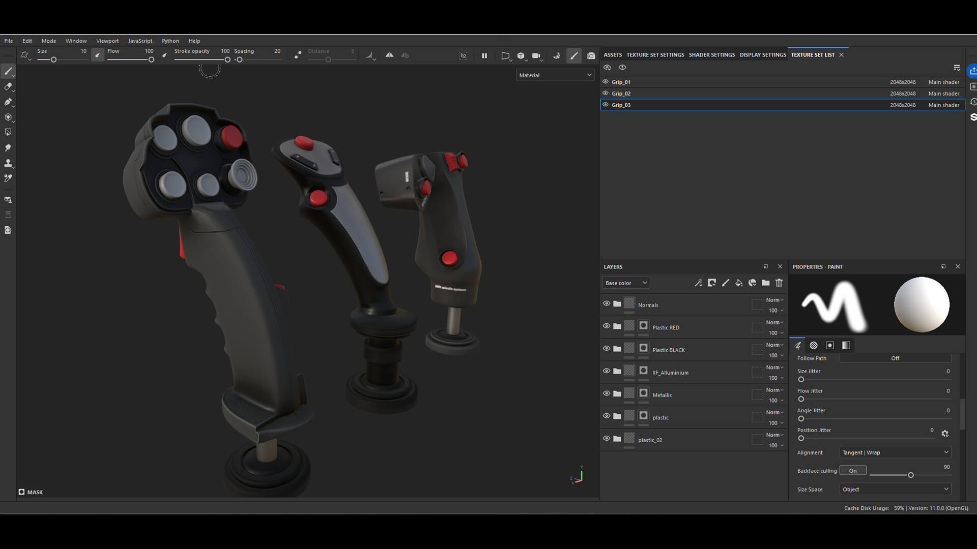 Fighter Jet Joystick or Grip - 3D Model by VRTOON