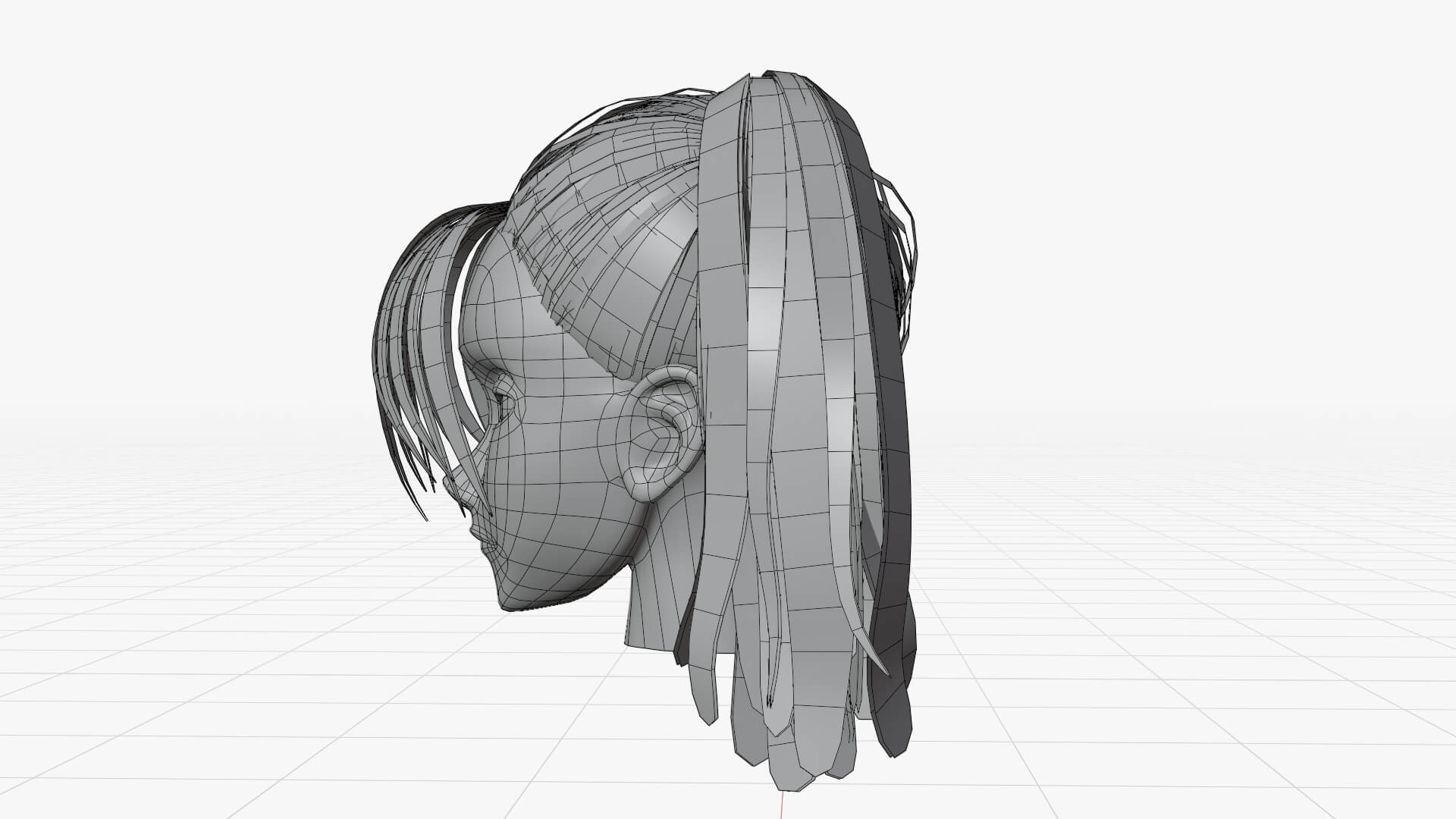 Hair Realistic - 02 3D Model by VRTOON