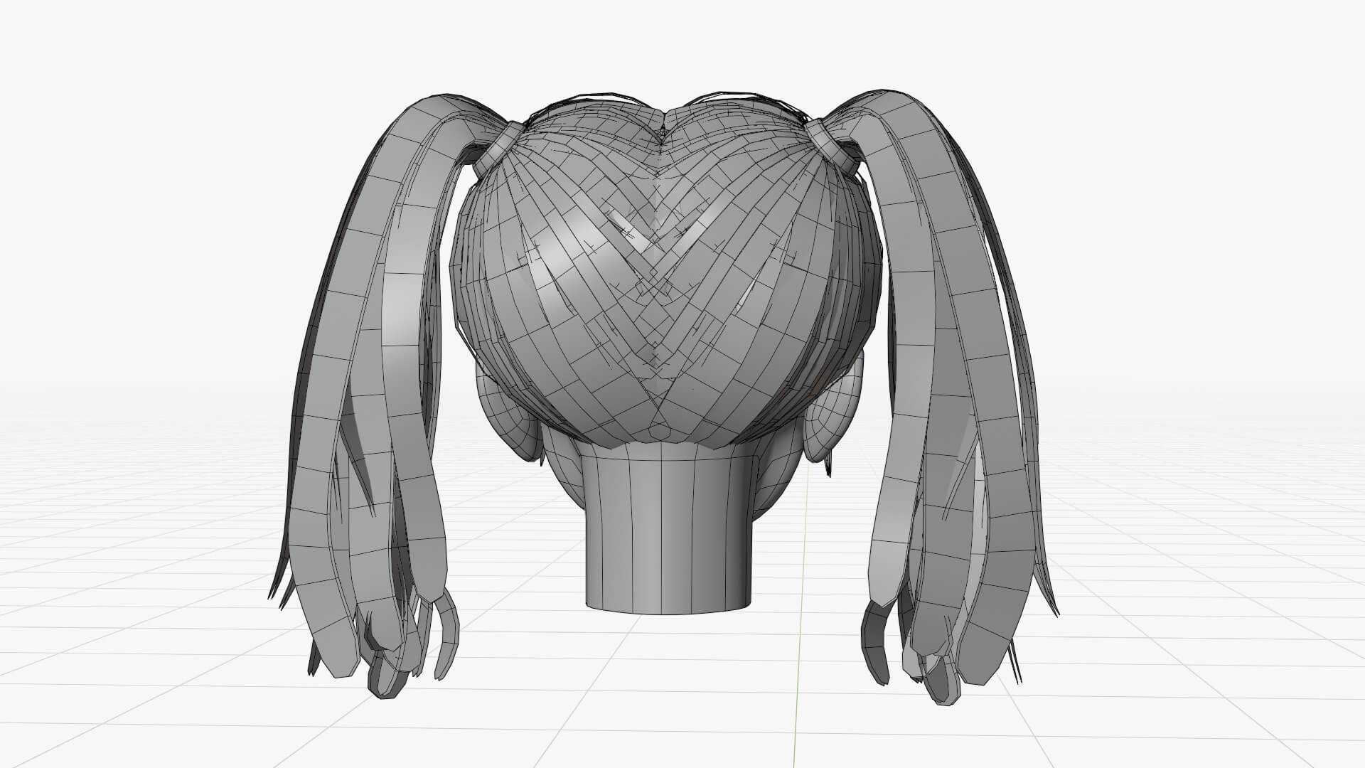 Hair Realistic - 02 3D Model by VRTOON