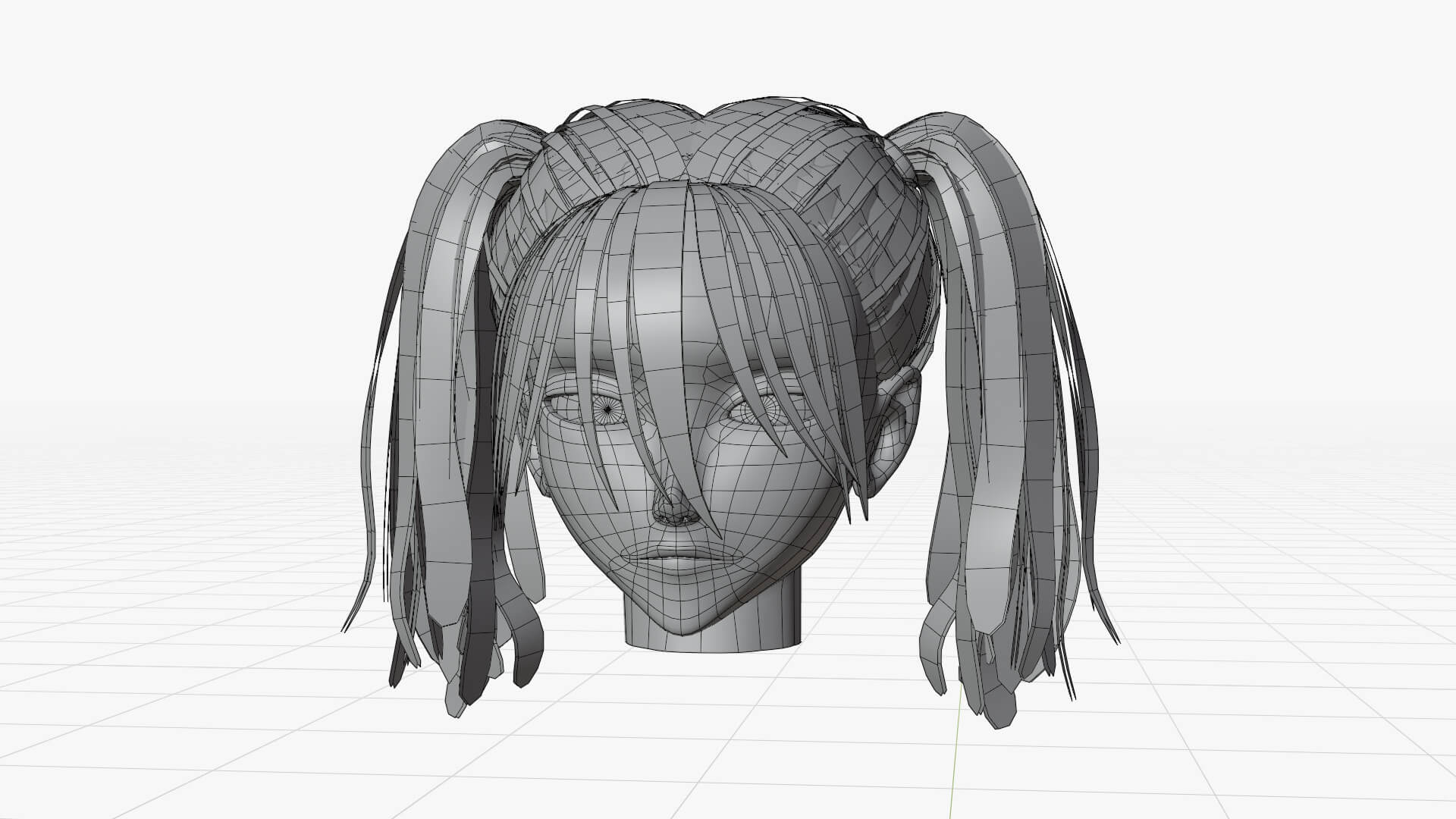 Hair Realistic - 02 3D Model by VRTOON