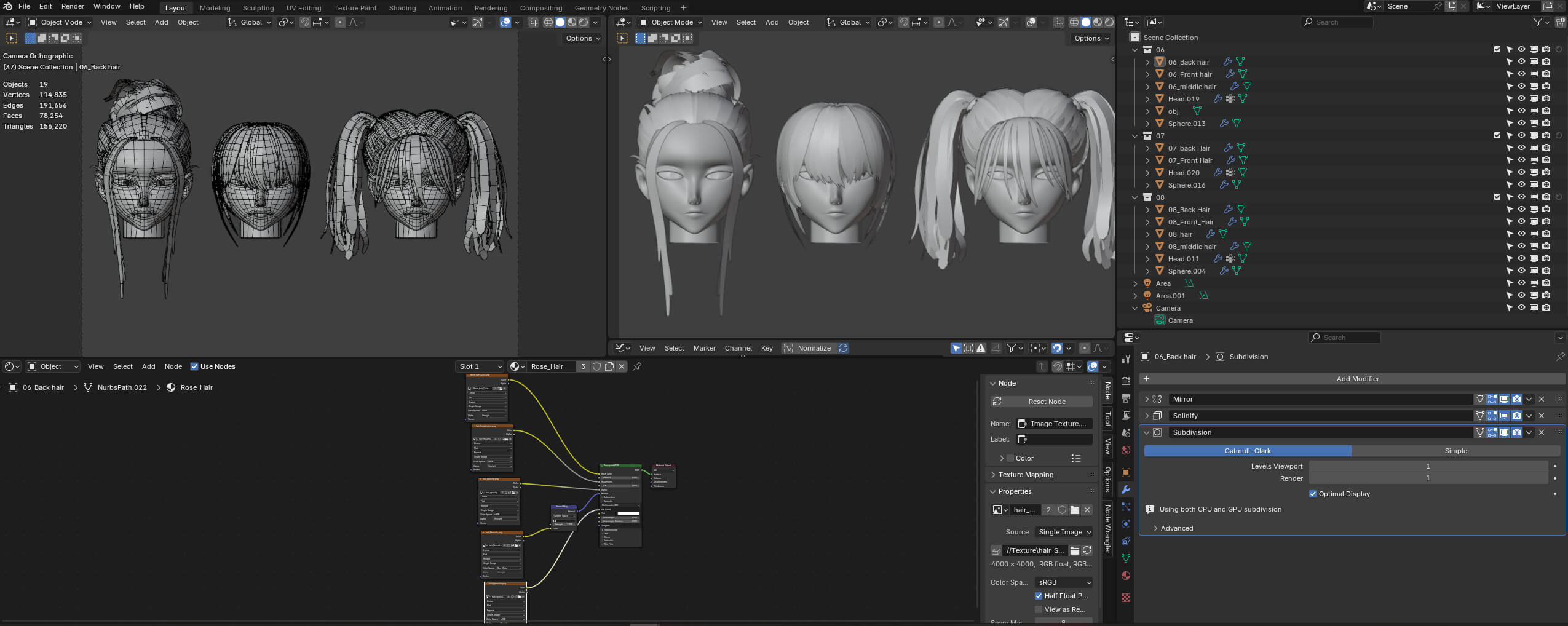 Hair Realistic - 02 3D Model by VRTOON