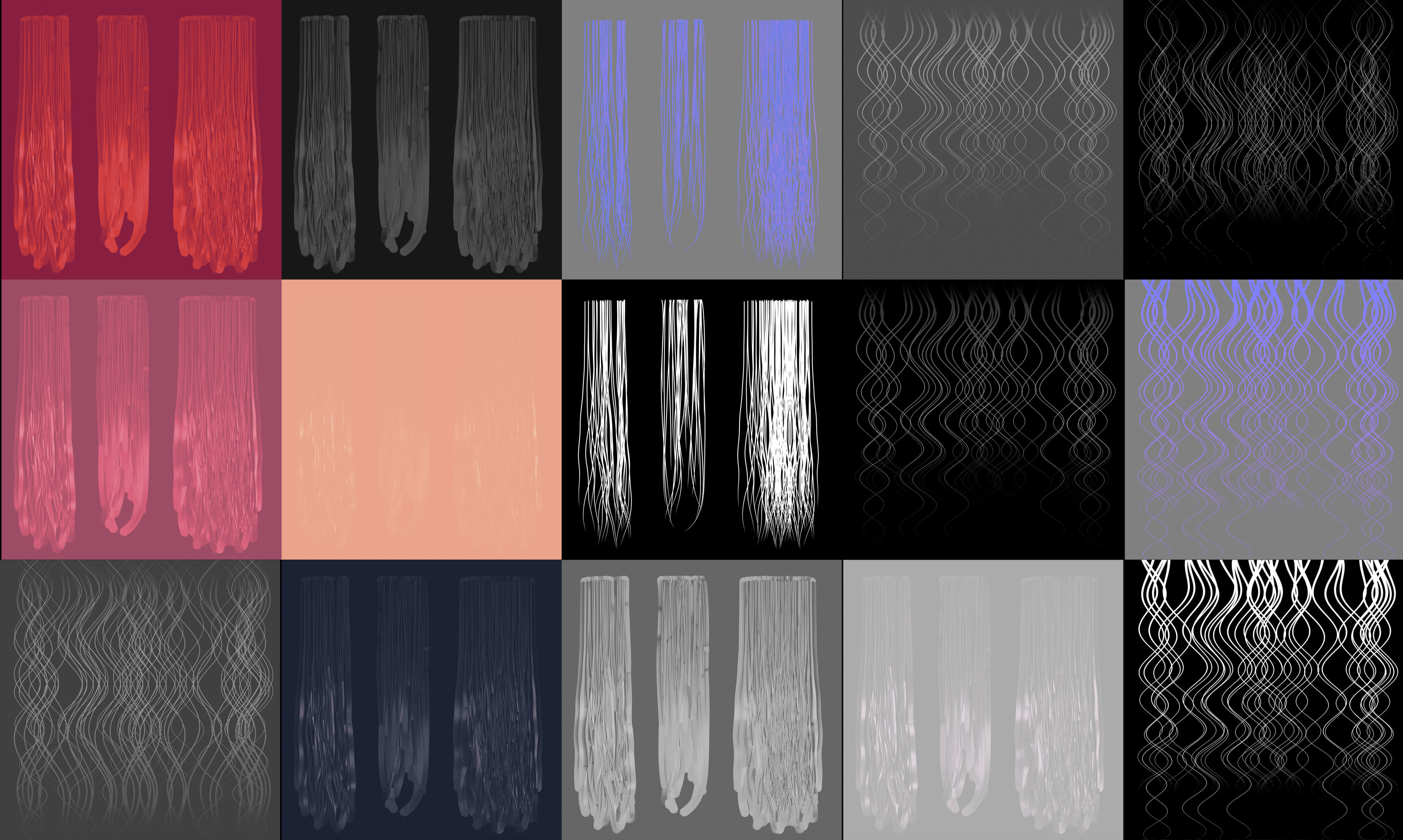 Hair Realistic - 02 3D Model by VRTOON