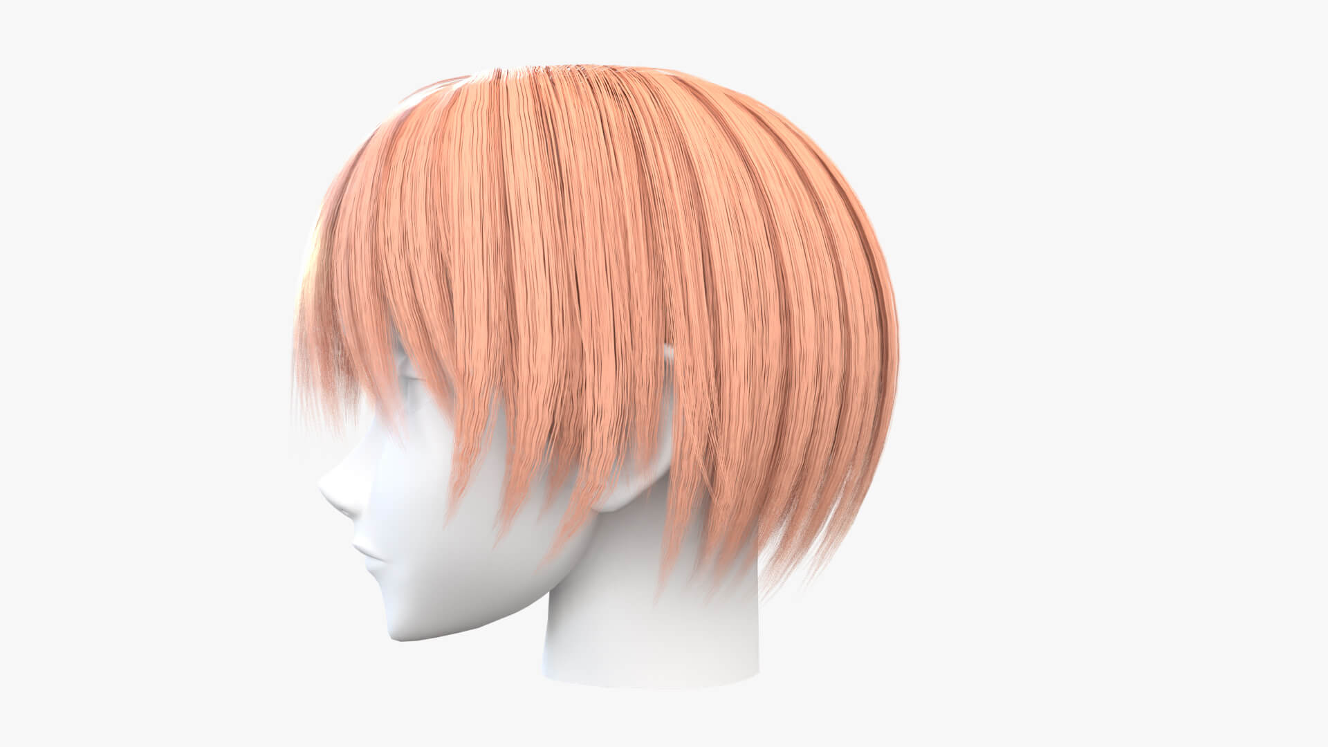 Styled Hair - 01 3D Model by VRTOON