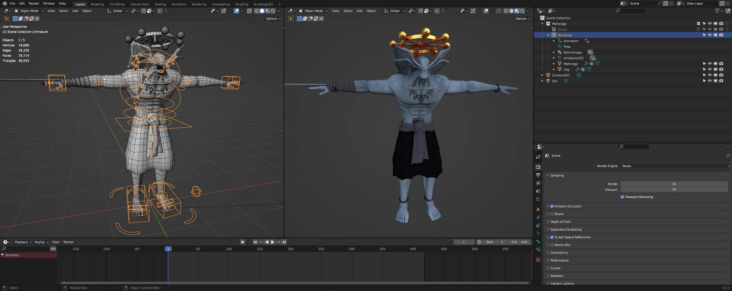 Mahoraga - Jujutsu Kaisen 3D Model by VRTOON