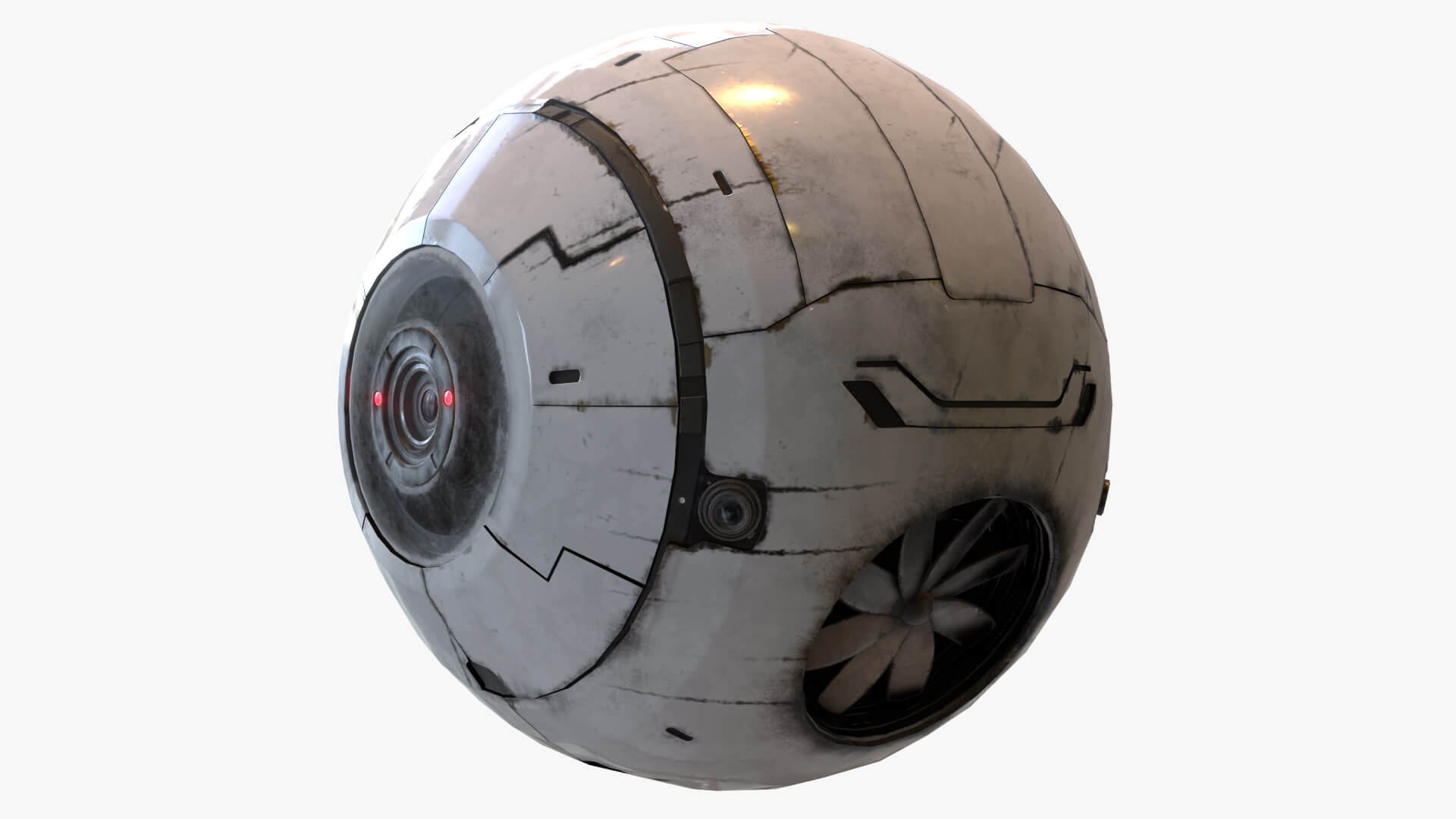 Mini Drone - Spherical Drone 3D Model by VRTOON
