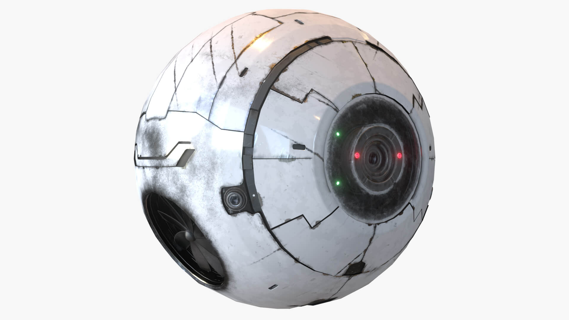 Mini Drone - Spherical Drone 3D Model by VRTOON