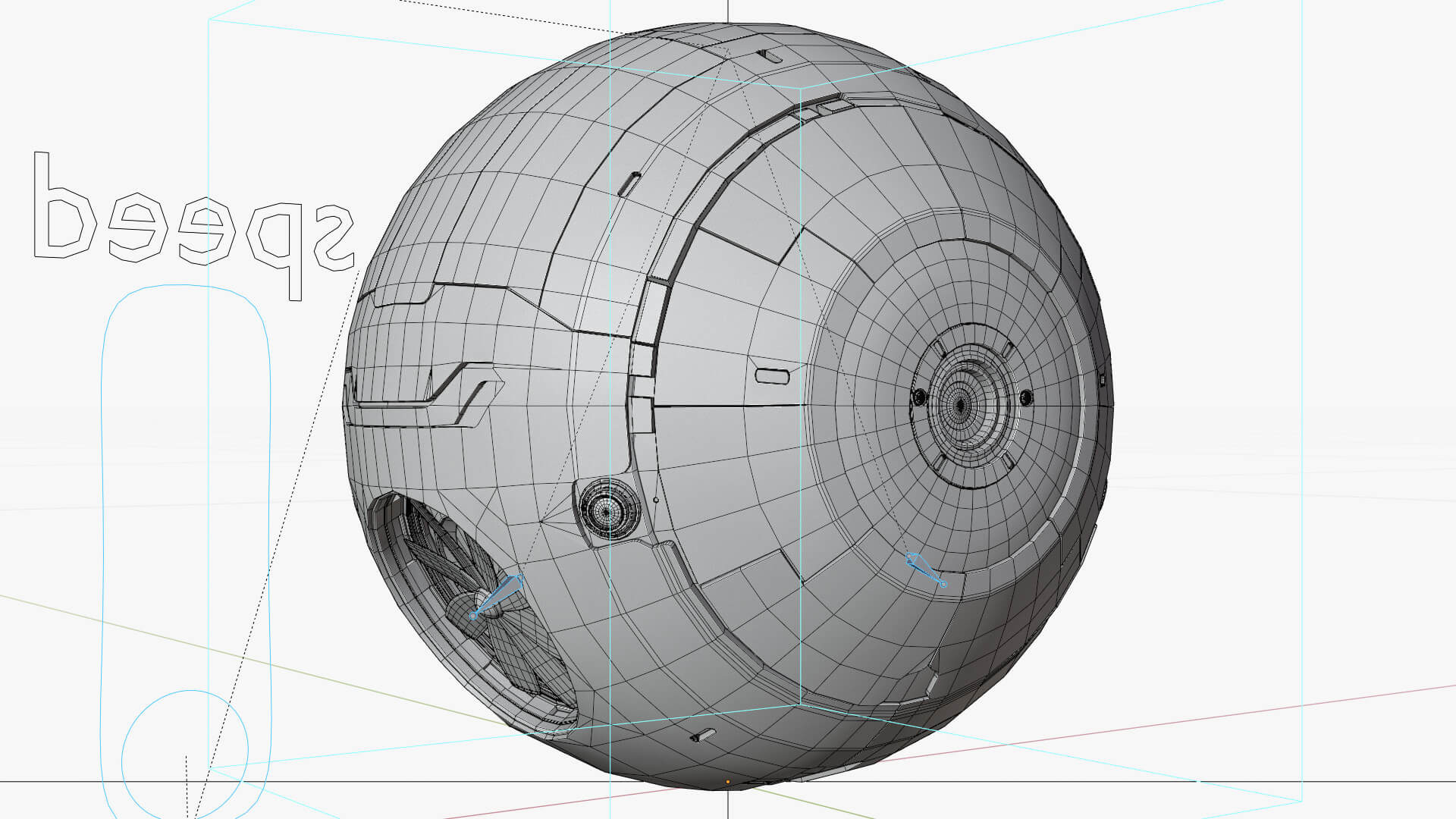 Mini Drone - Spherical Drone 3D Model by VRTOON