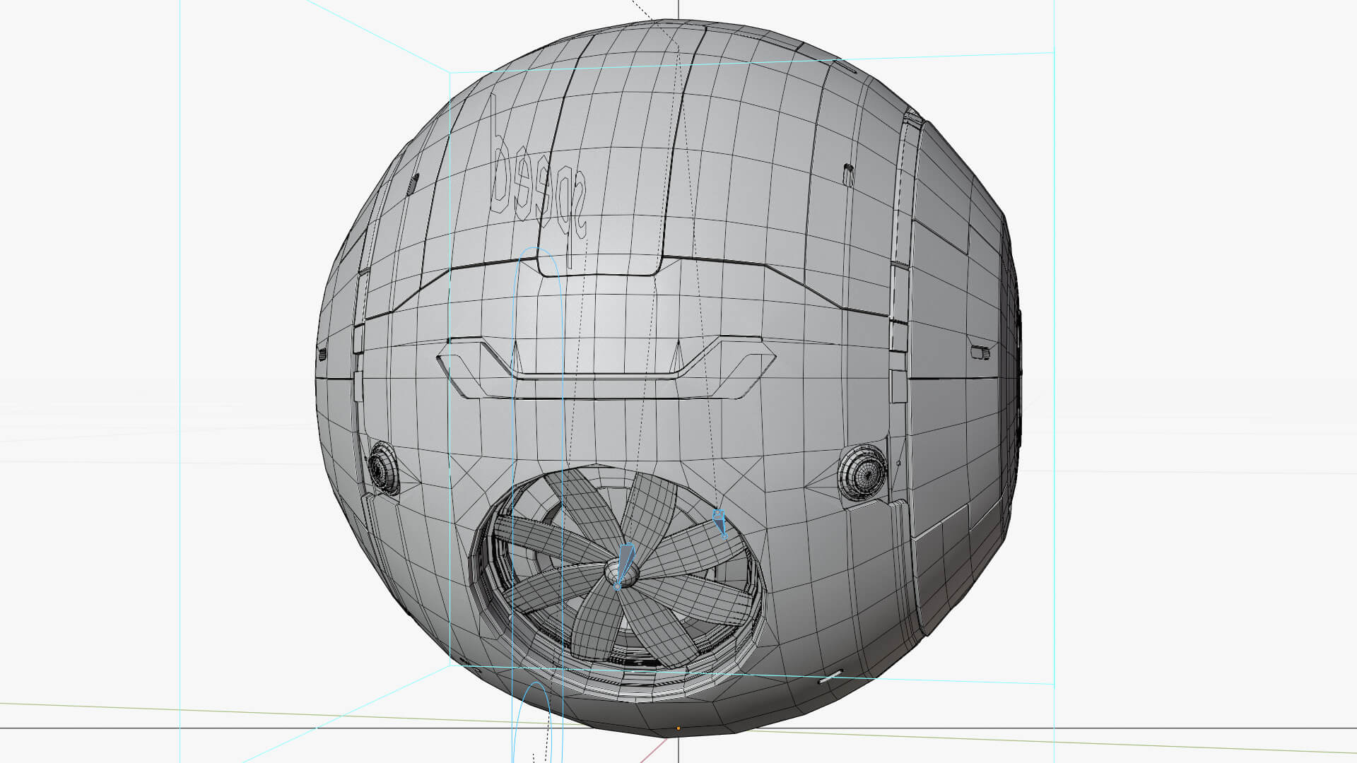 Mini Drone - Spherical Drone 3D Model by VRTOON