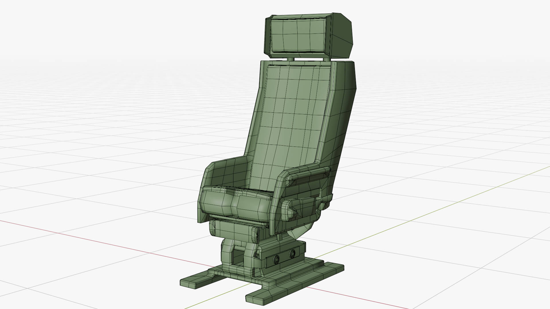 Sci-Fi Pilot's Chair 3D Model by VRTOON