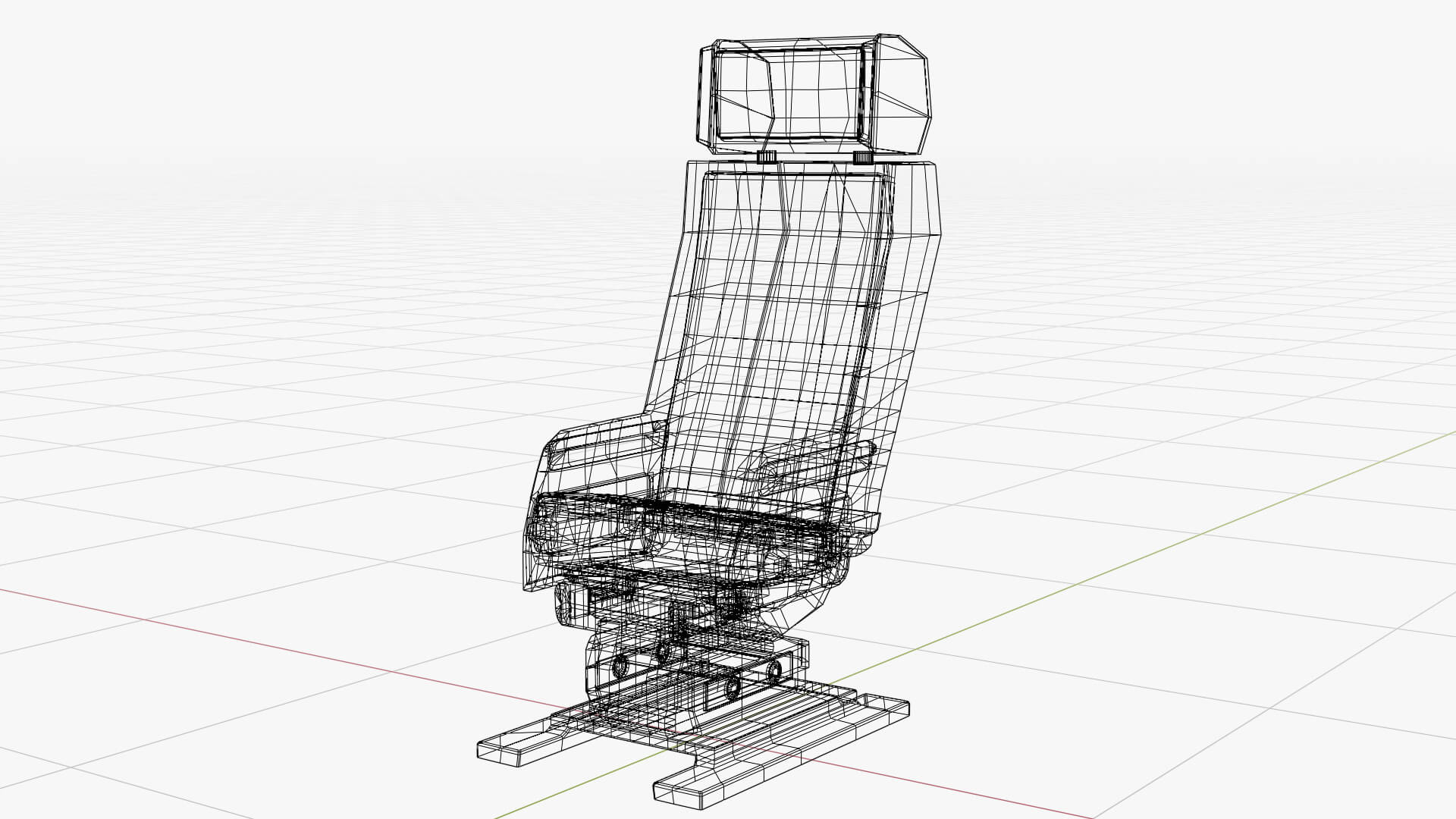 Sci-Fi Pilot's Chair 3D Model by VRTOON