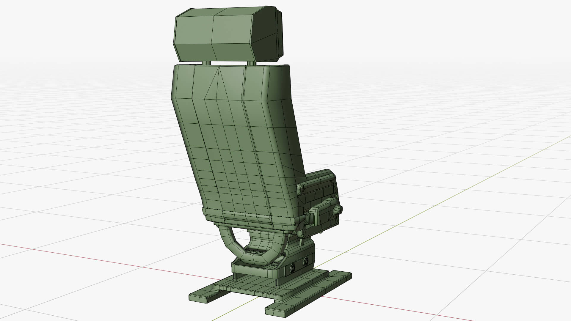 Sci-Fi Pilot's Chair 3D Model by VRTOON