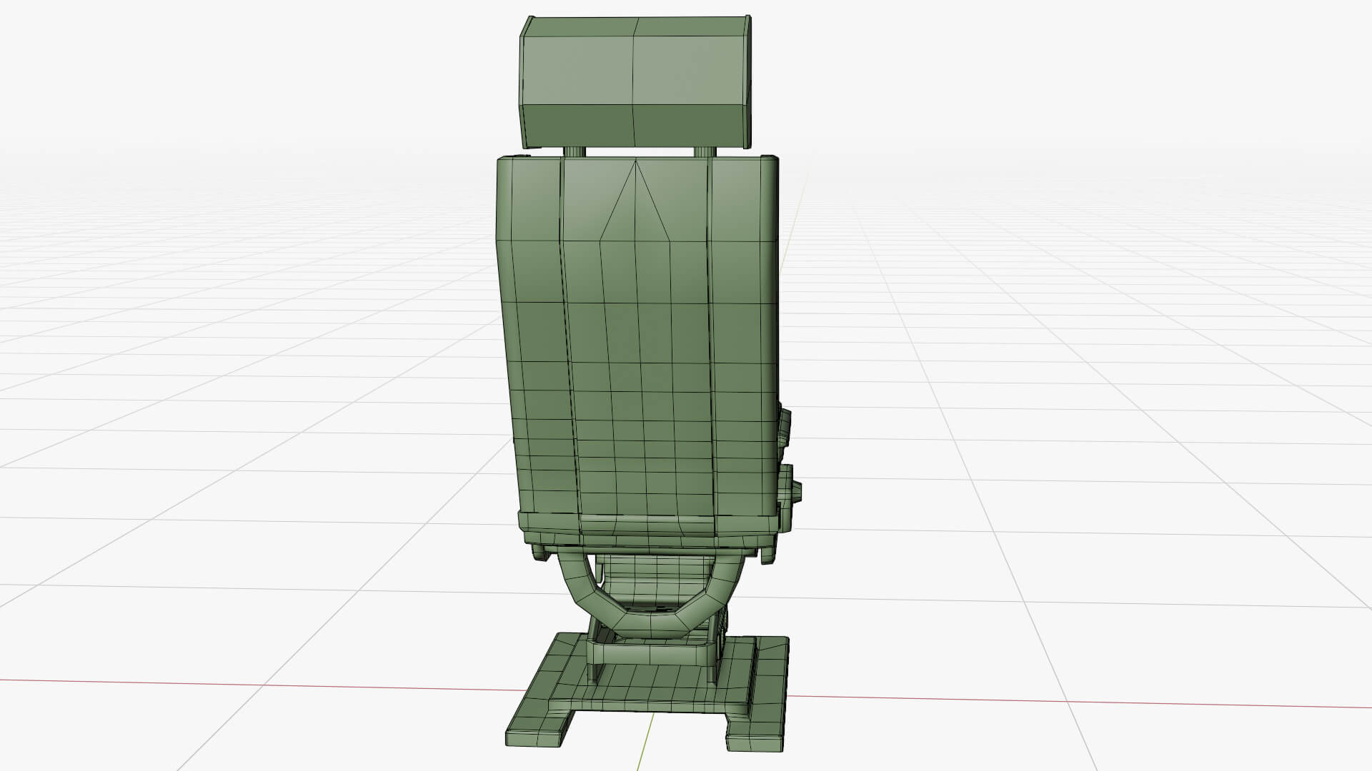 Sci-Fi Pilot's Chair 3D Model by VRTOON