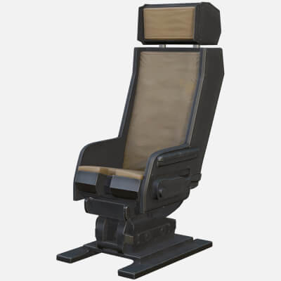 Sci-Fi Pilot's Chair 3D Model by VRTOON