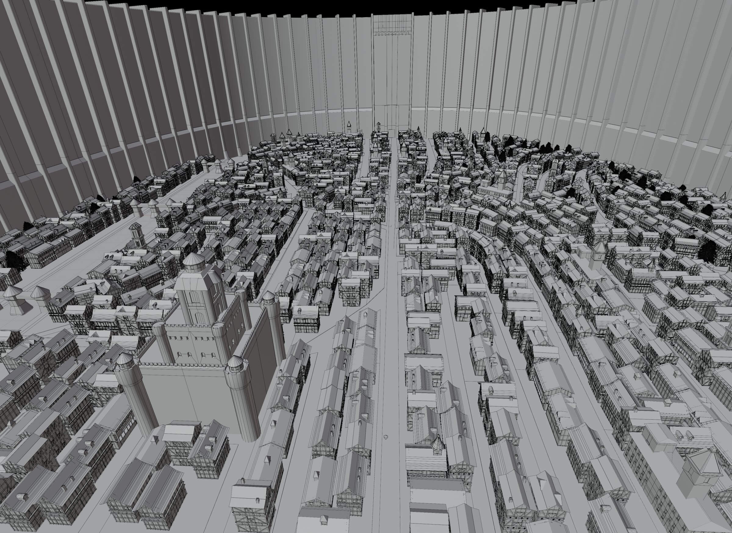 Ramparts - Attack on Titan 3D Model by VRTOON