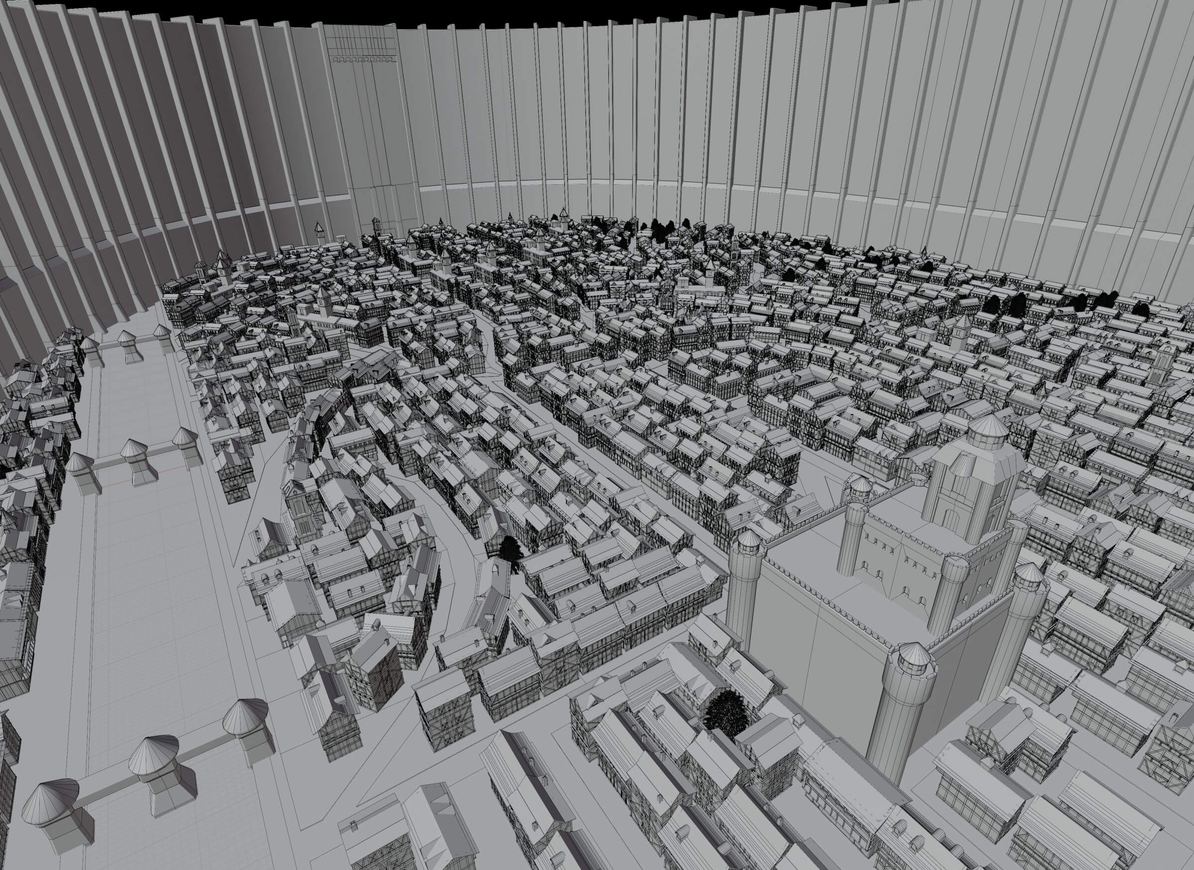 Ramparts - Attack on Titan 3D Model by VRTOON