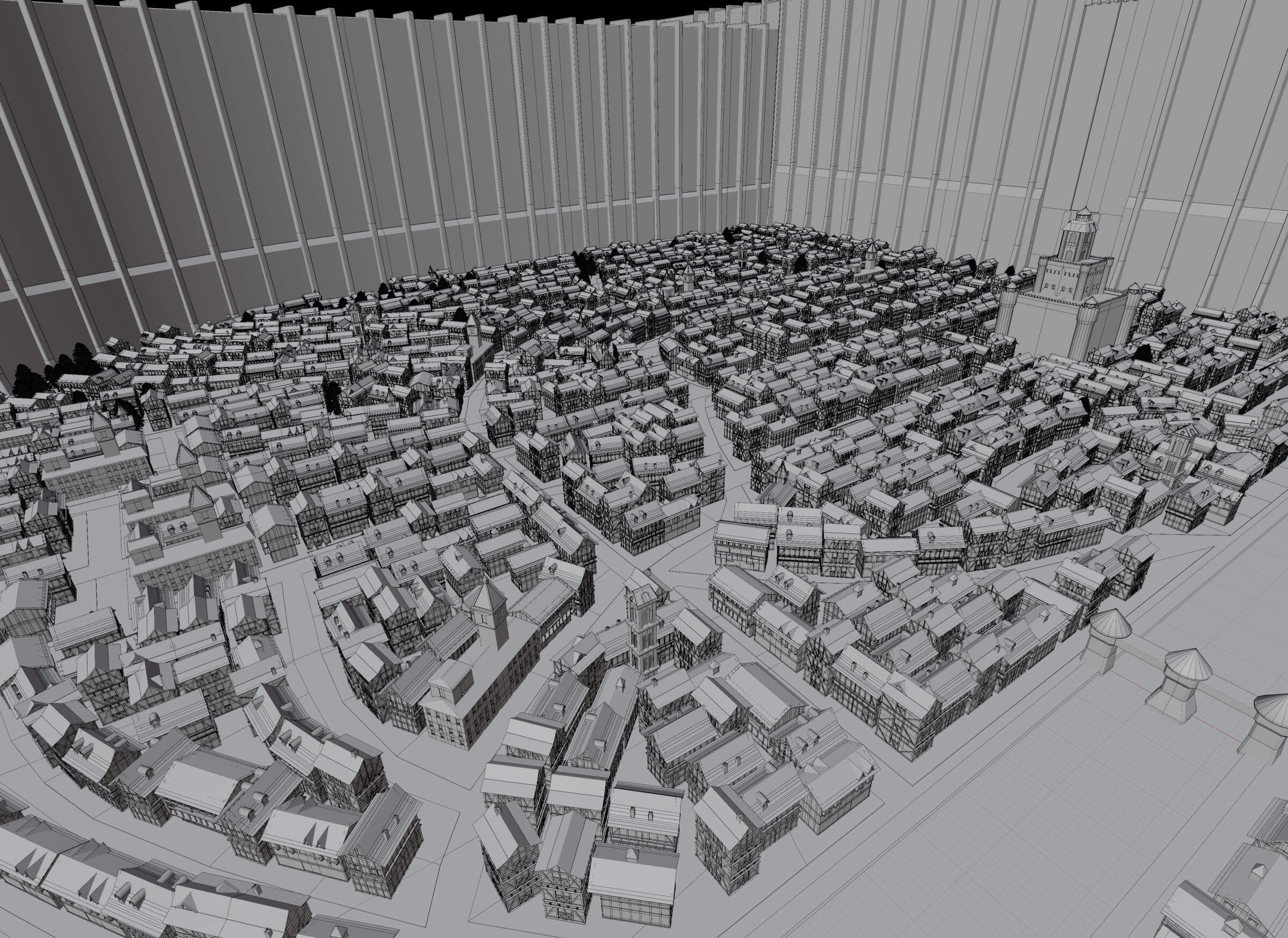 Ramparts - Attack on Titan 3D Model by VRTOON