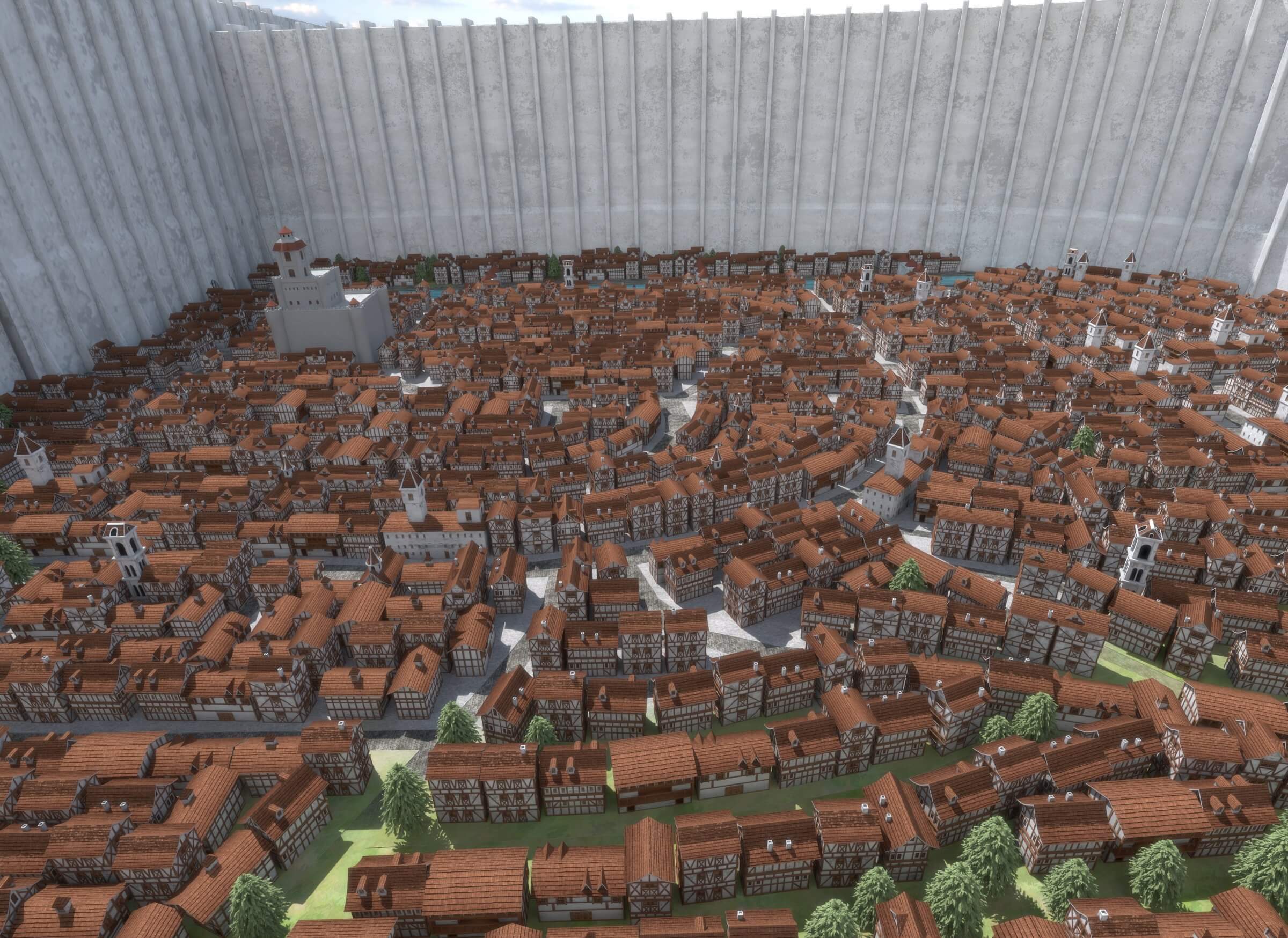 Ramparts - Attack on Titan 3D Model by VRTOON