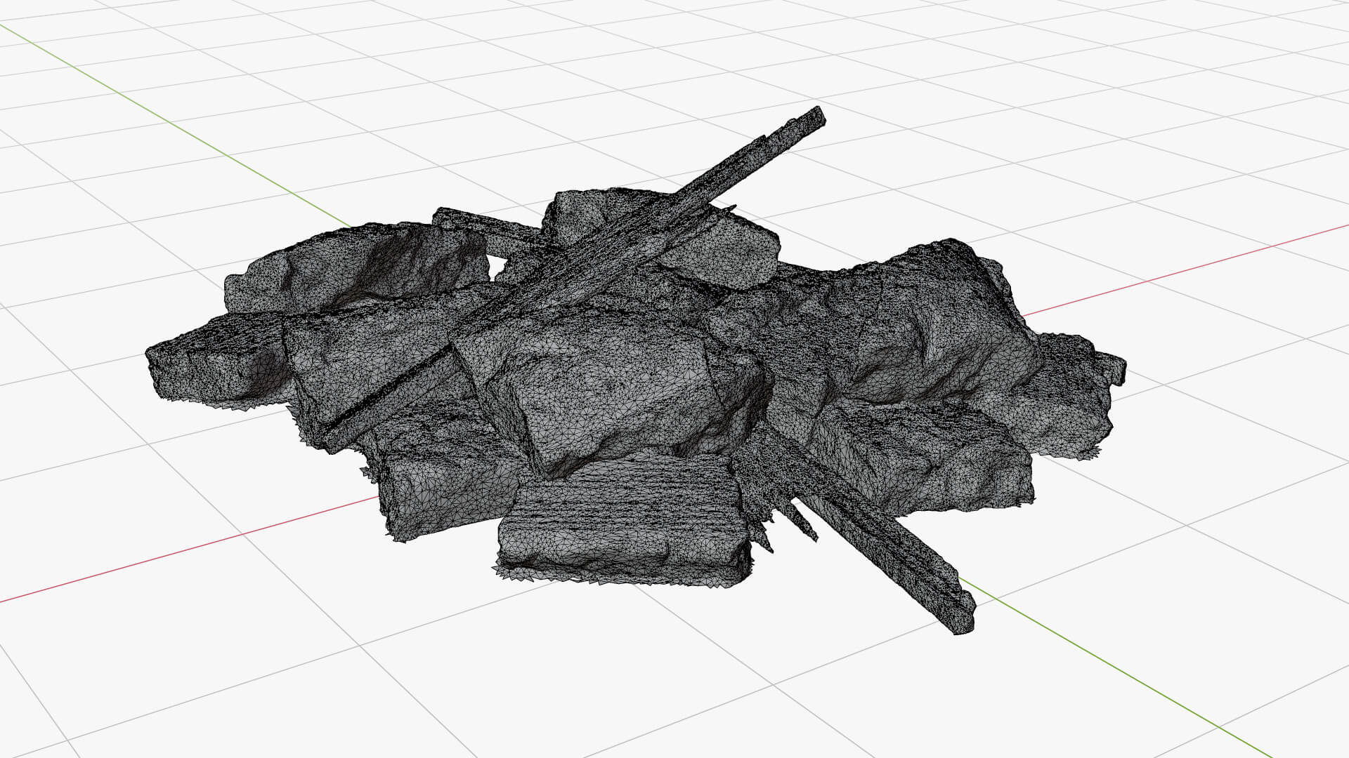 Scanned Construction Debris 02 - 3D Model by VRTOON