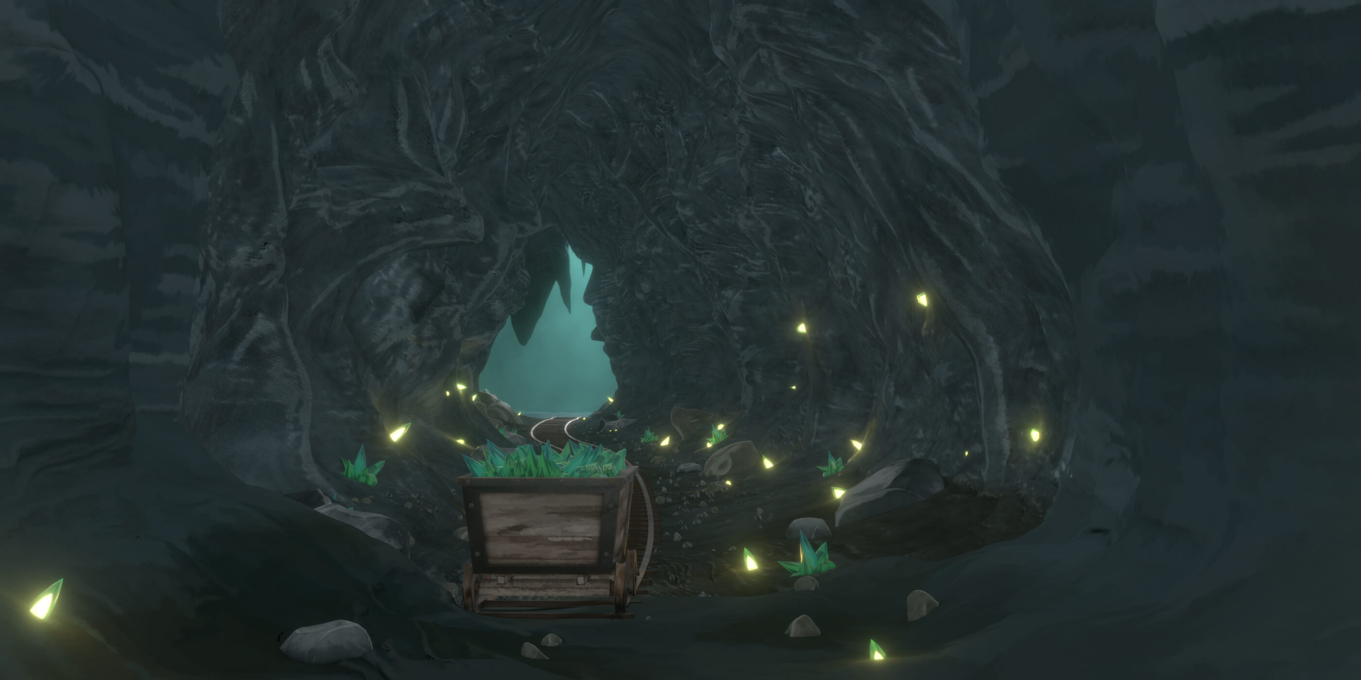 Stylized Cave for Anime and Cartoons - 3D Model by VRTOON