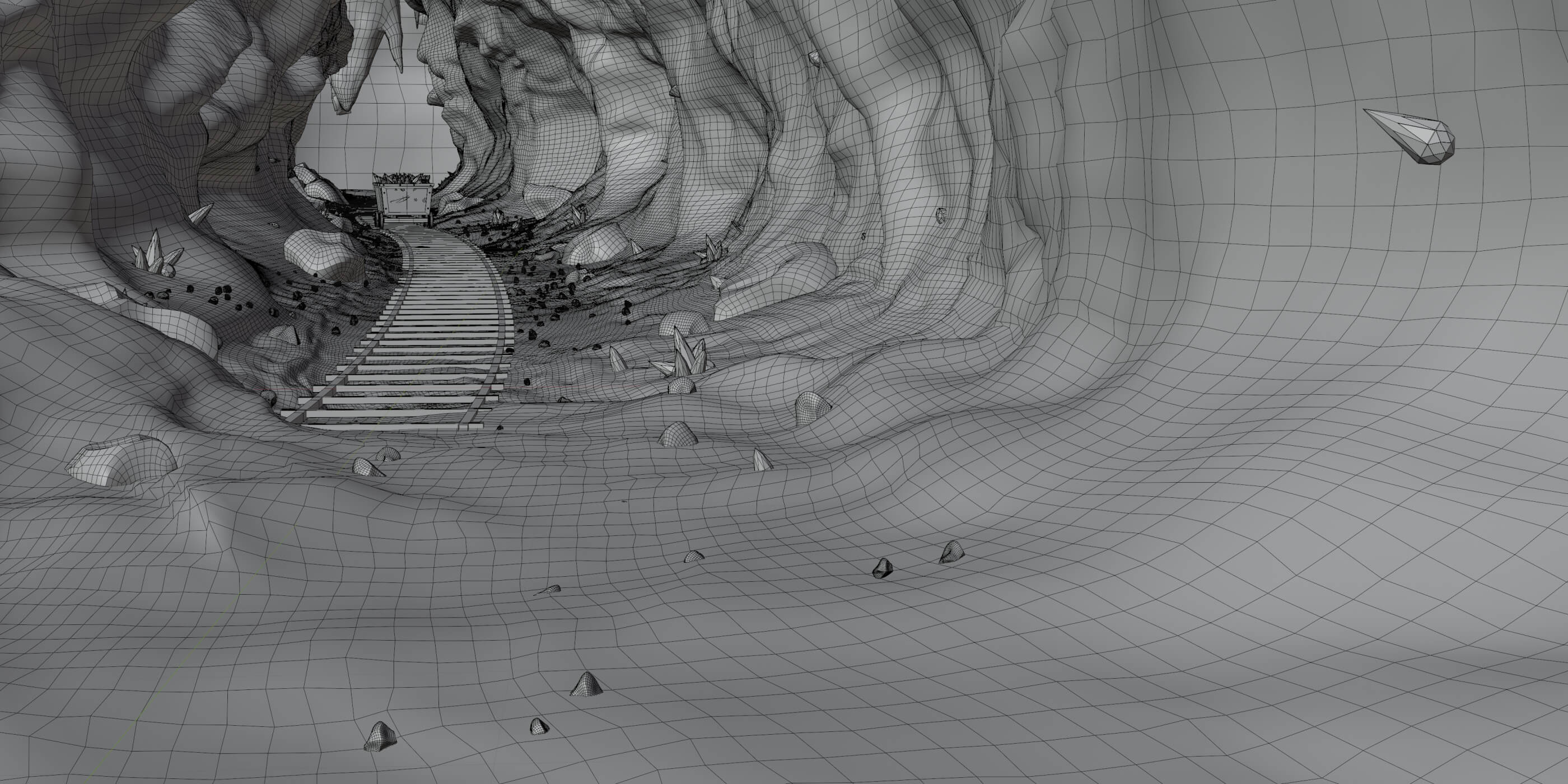 Stylized Cave for Anime and Cartoons - 3D Model by VRTOON