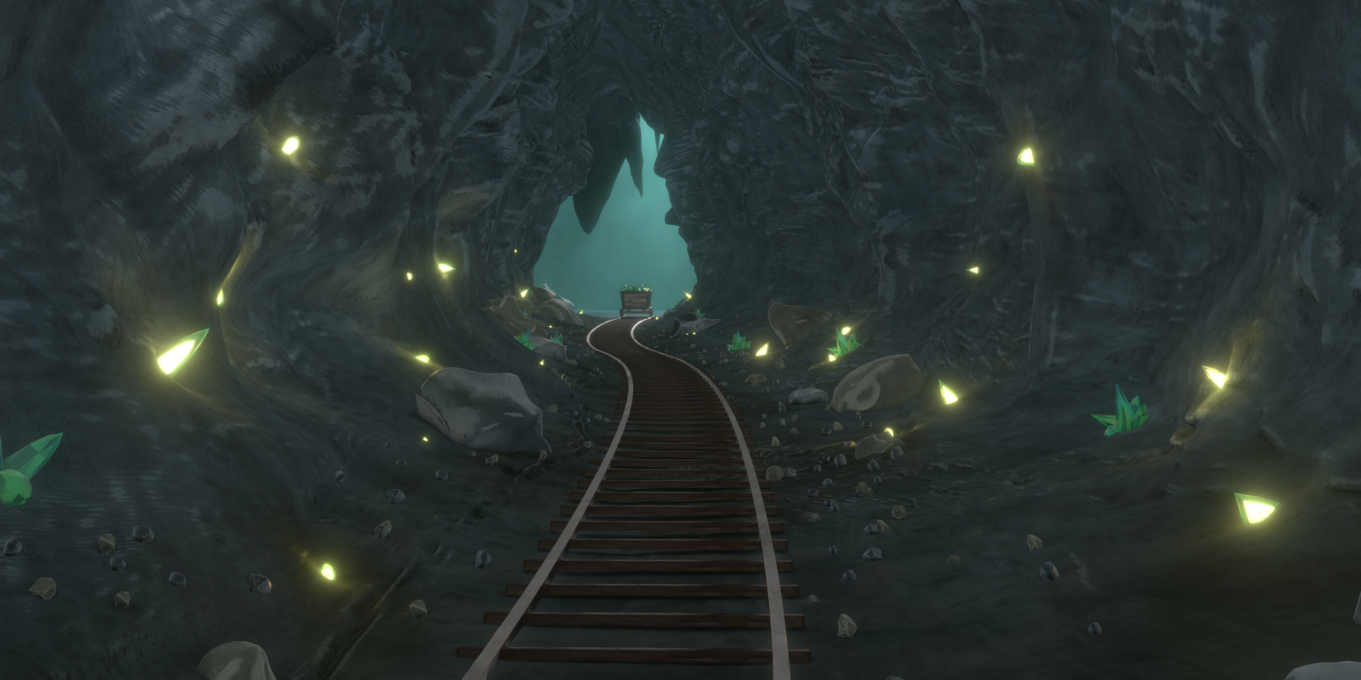 Stylized Cave for Anime and Cartoons - 3D Model by VRTOON