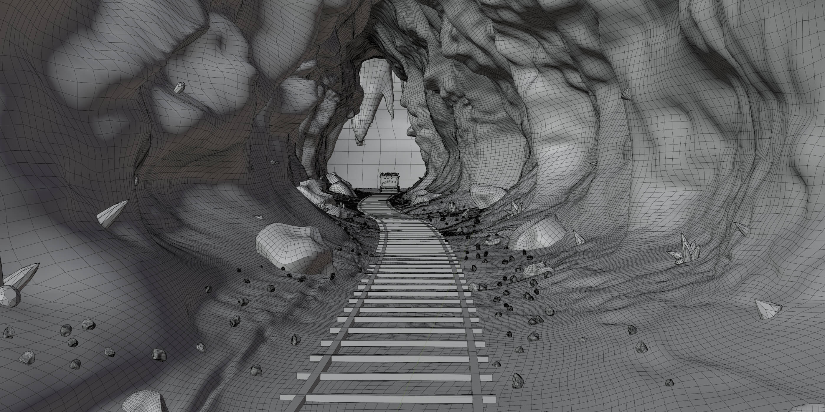 Stylized Cave for Anime and Cartoons - 3D Model by VRTOON